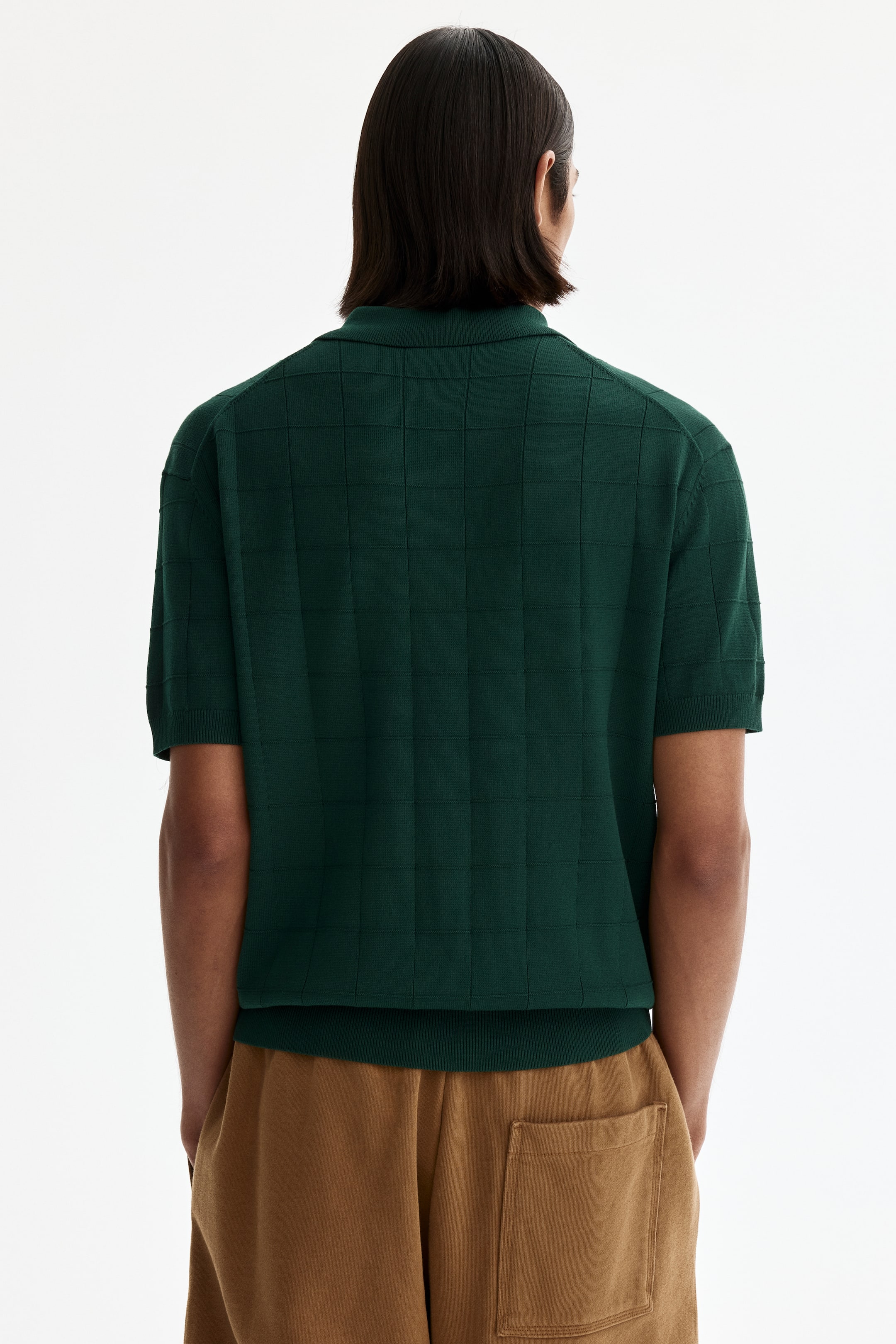 Regular Fit Polo shirt - Dark green - Men | H&M IN