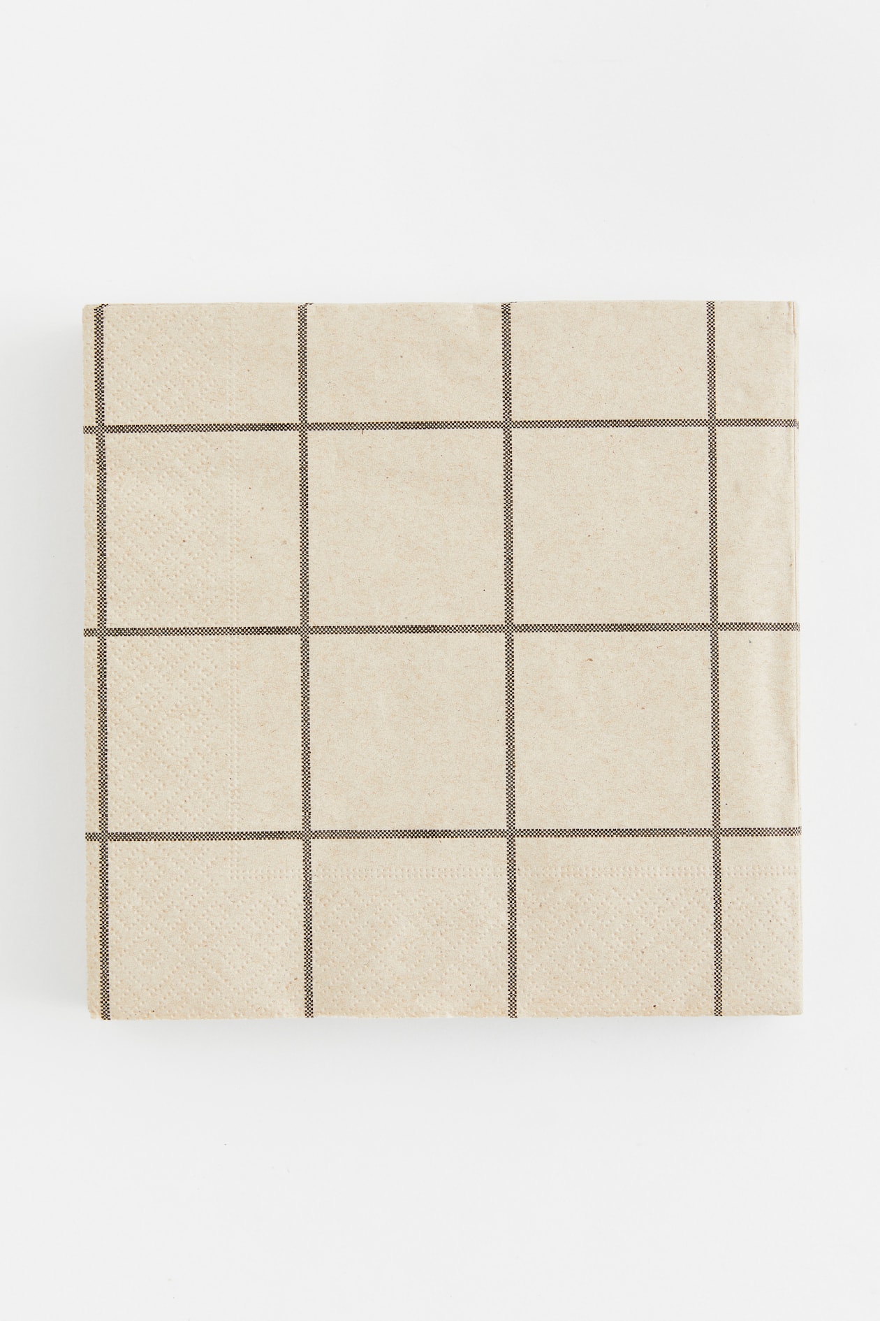 Beige/Check 25-pack Paper Serviettes at H&M Home | H&M AU
