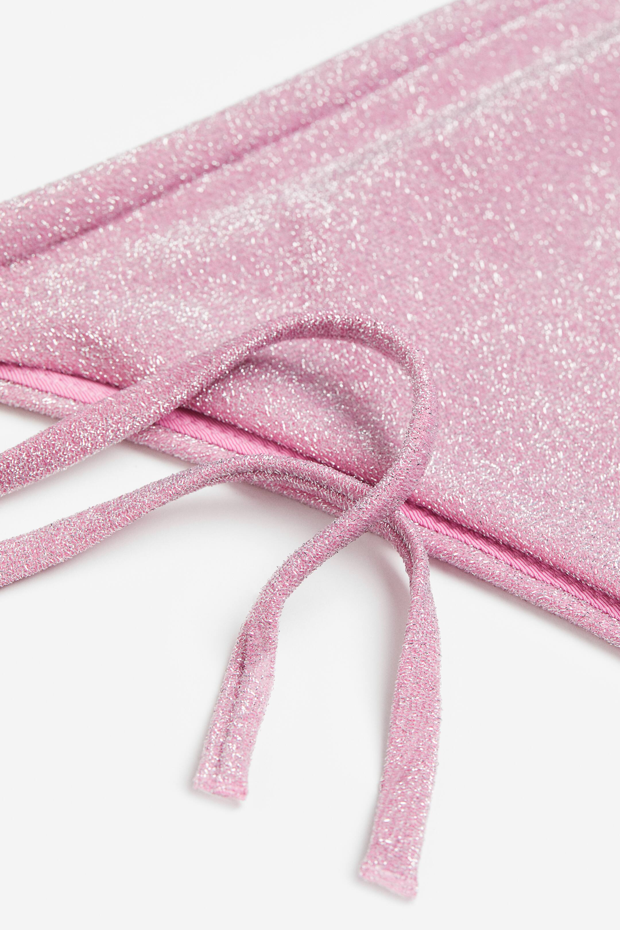 Brazilian Bikini Bottoms - Light pink/glittery - Ladies | H&M US