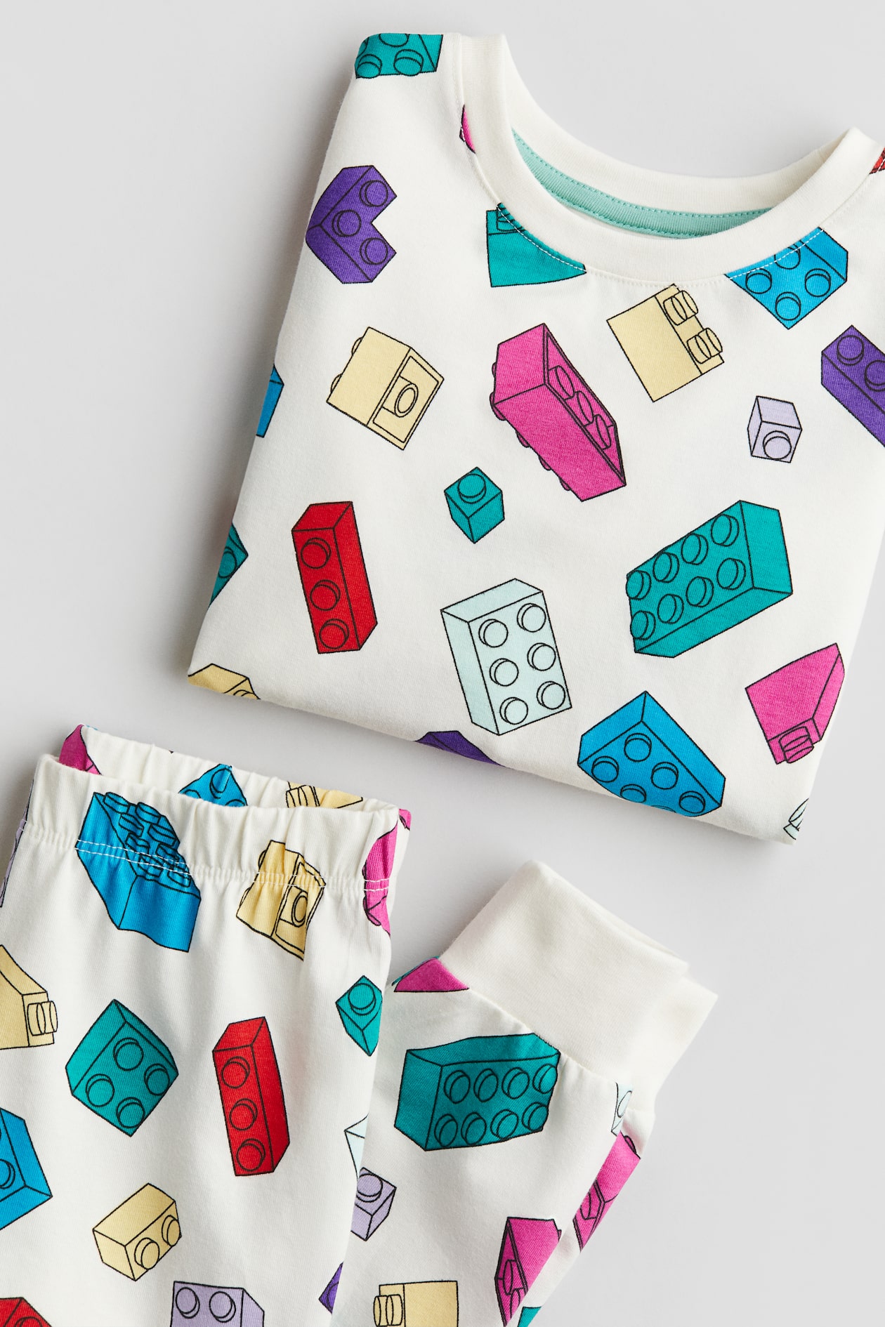Patterned pyjamas - White/LEGO brand - Kids | H&M GB