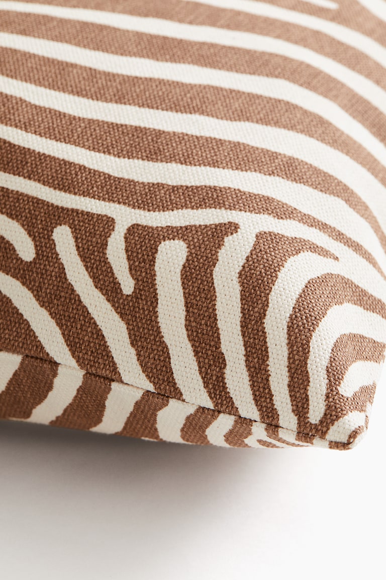 Animal-print cushion cover - Brown/Zebra-print - Home All | H&M GB
