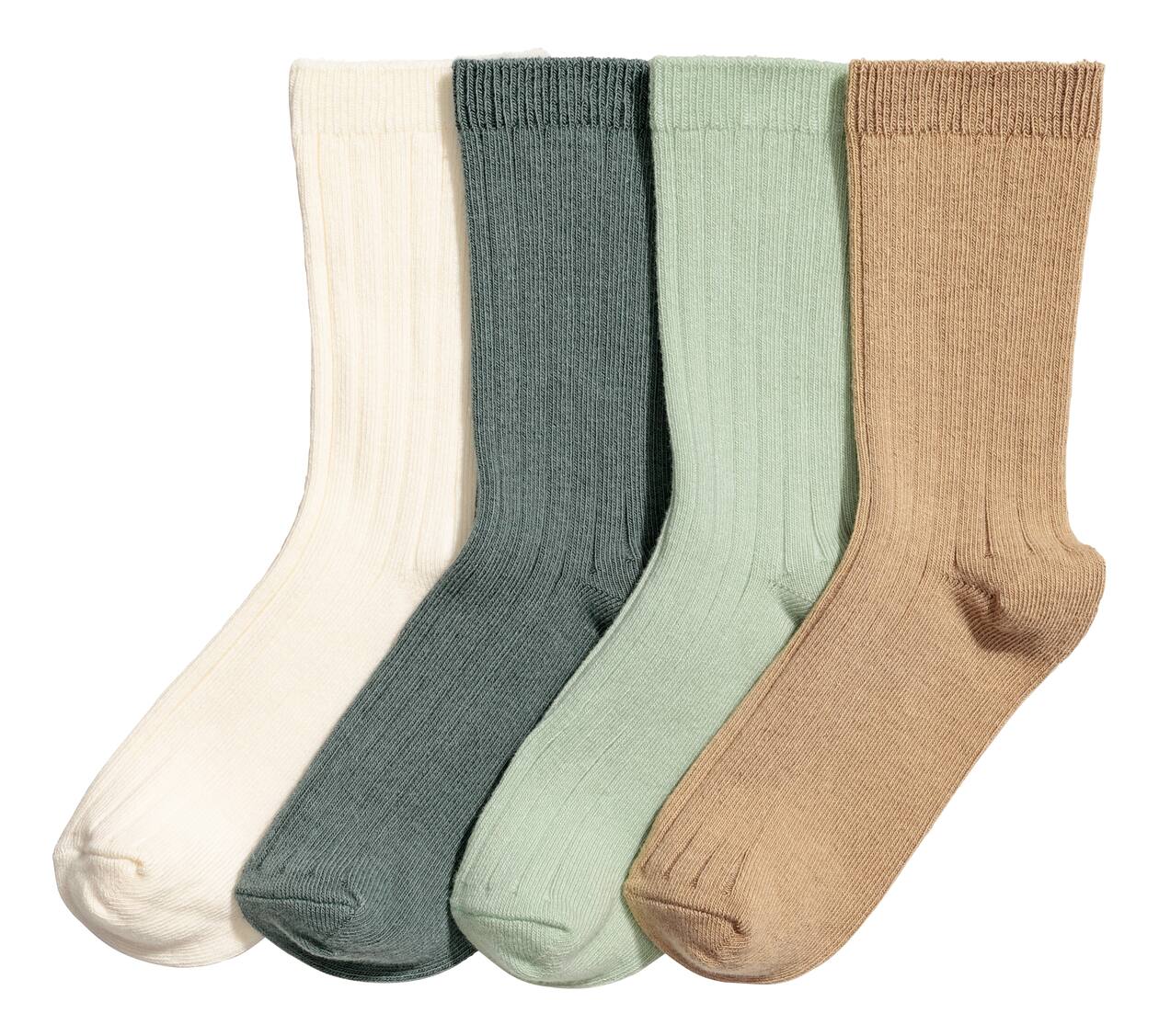 4-pack socks in a box - Green - Kids | H&M GB