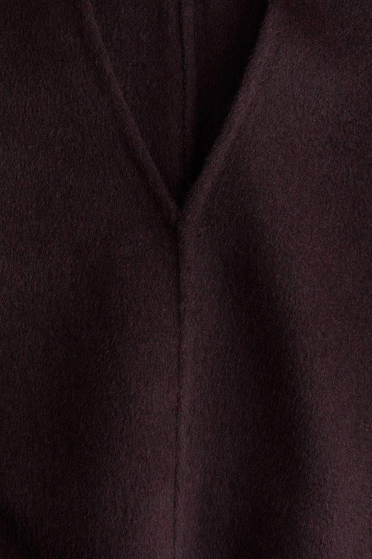 Top hecho a mano en mezcla de lana - Morado ciruela oscuro - Ladies | H ...