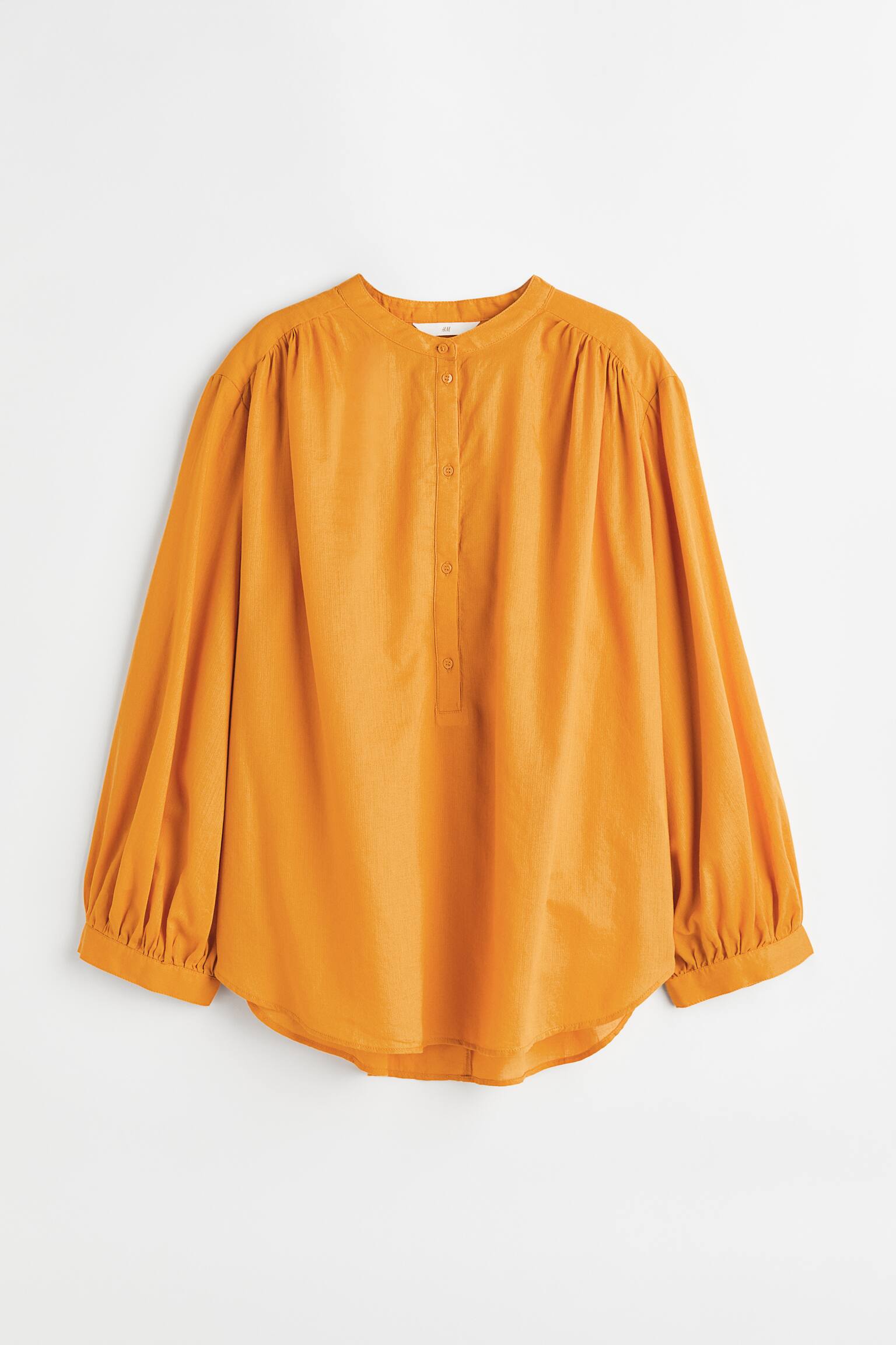 Cotton blouse - Dark yellow - Ladies | H&M