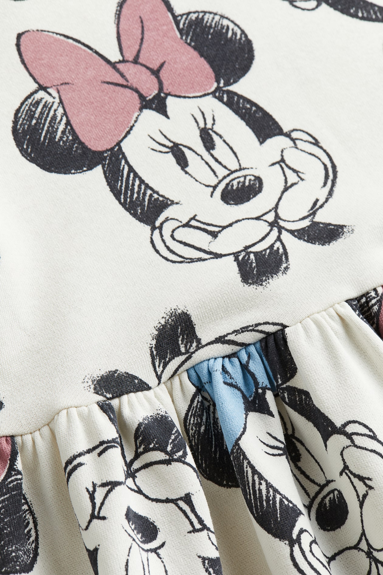 Vestido sudadera con estampado - Blanco/Minnie Mouse - NIÑOS | H&M ES