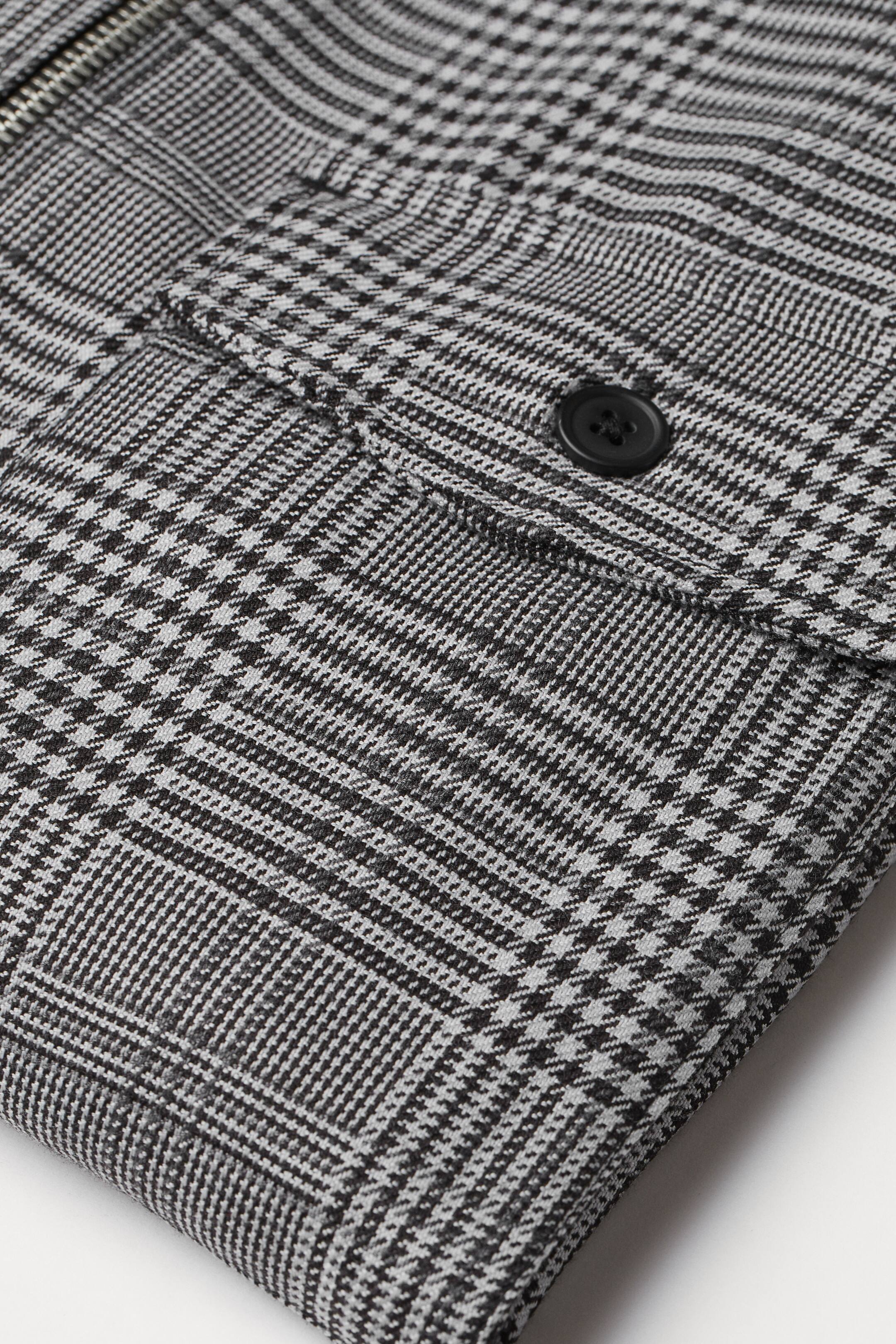 Checked shacket - Black/Grey checked - Men | H&M HK
