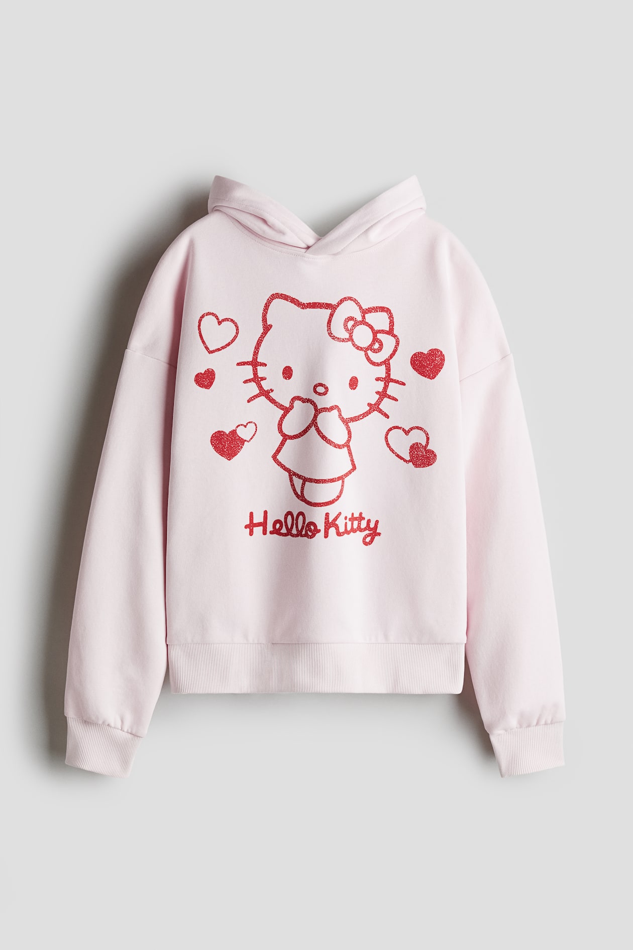 Light pink/Hello Kitty Oversized Printed Hoodie for kids | H&M CA