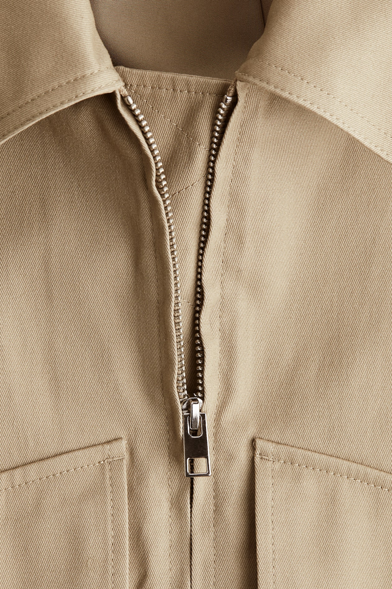 Women's Beige Cotton Cargo Jacket | H&M CA