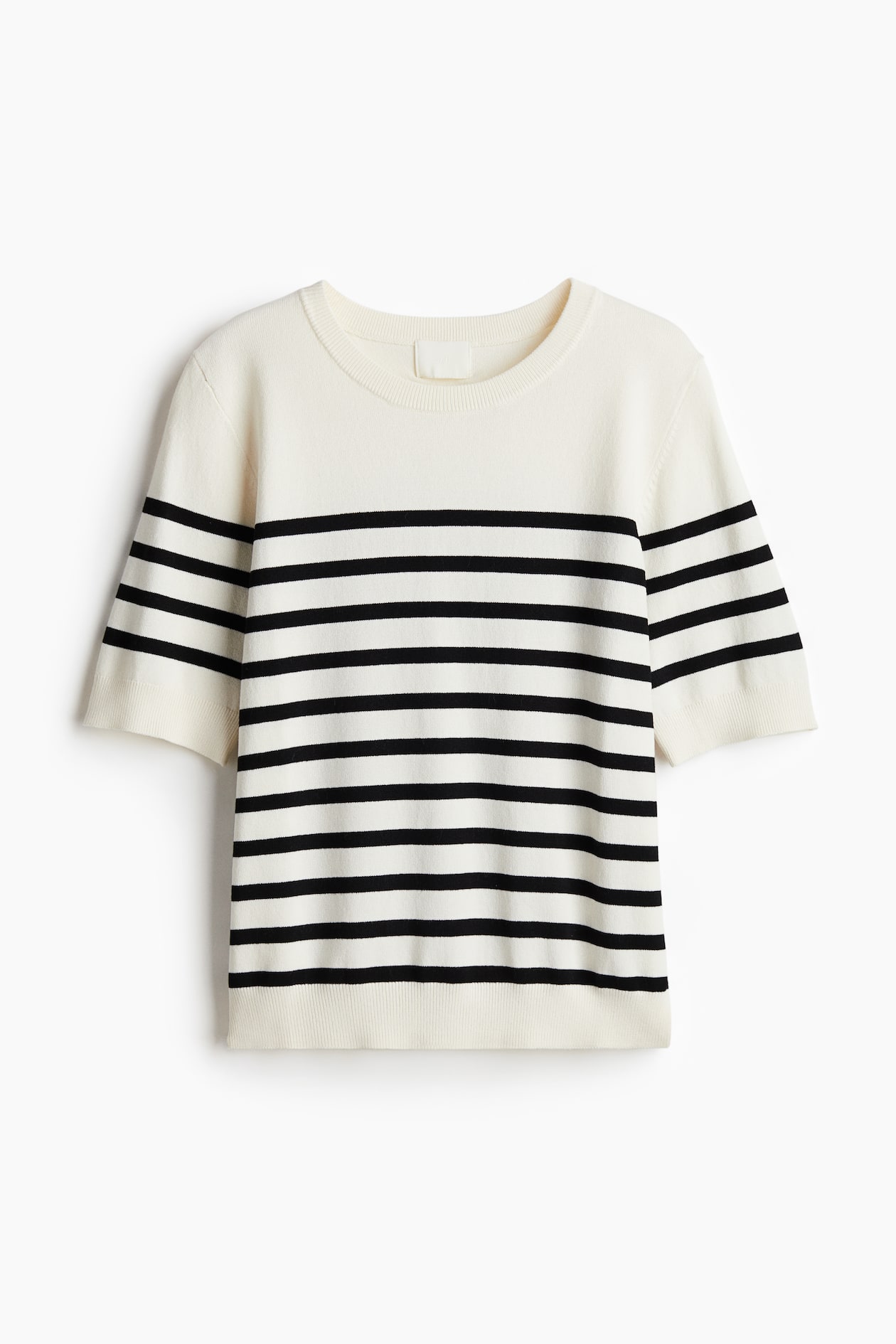 Women's Cream/Striped Fine-knit top | H&M GB