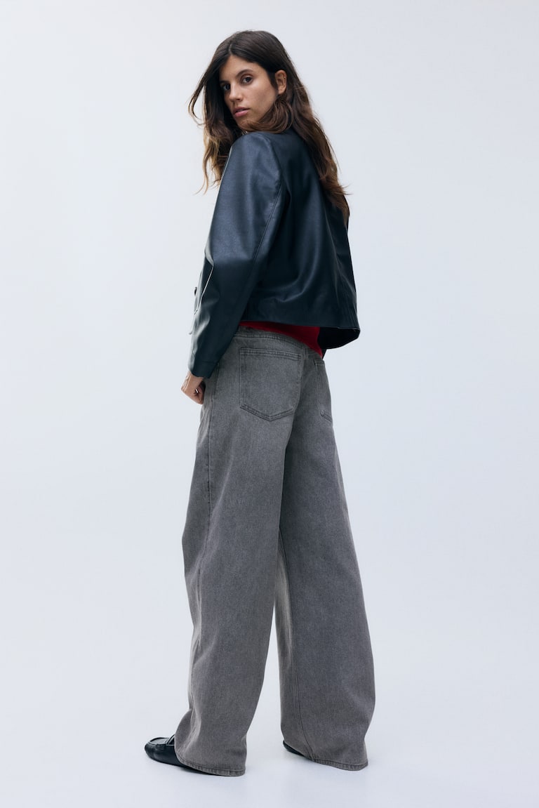 MAMA Jean large Before & After - Gris denim - FEMME | H&M FR