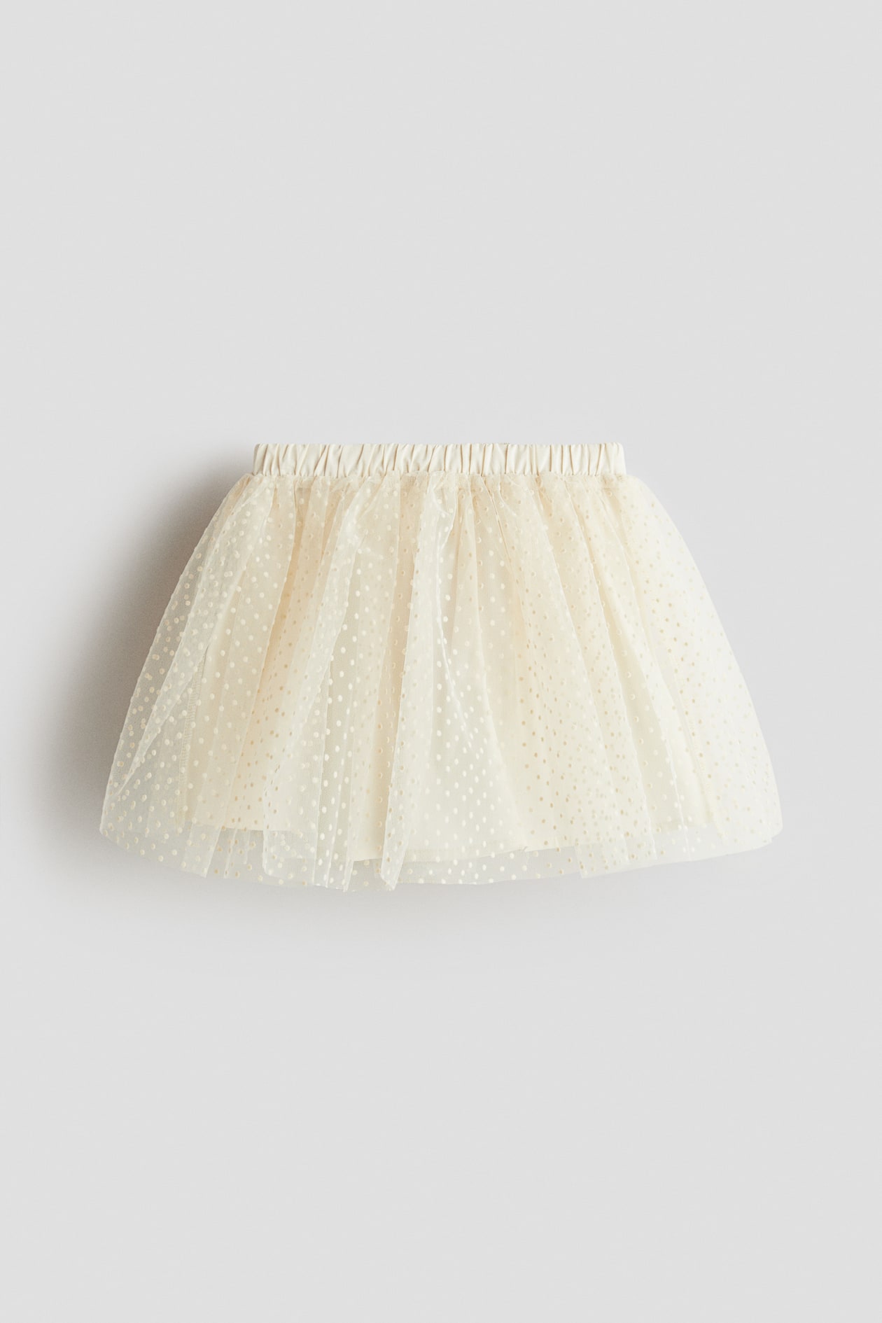 Flock-Print Tulle Skirt - Cream - Kids | H&M US