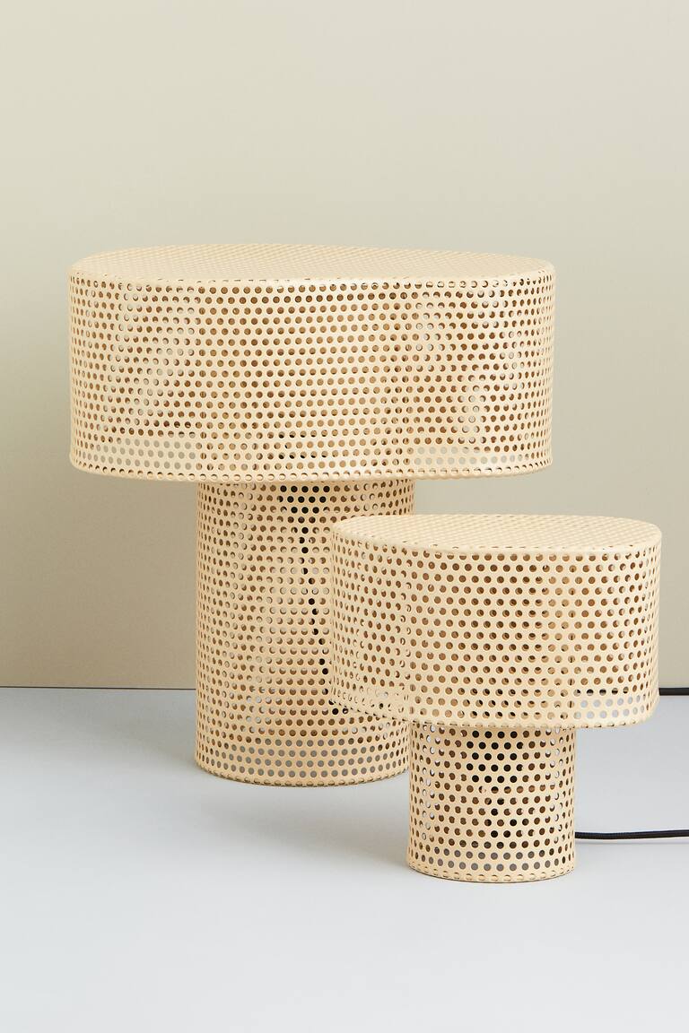 Yellow Metal mesh table lamp at H&M Home | H&M GB