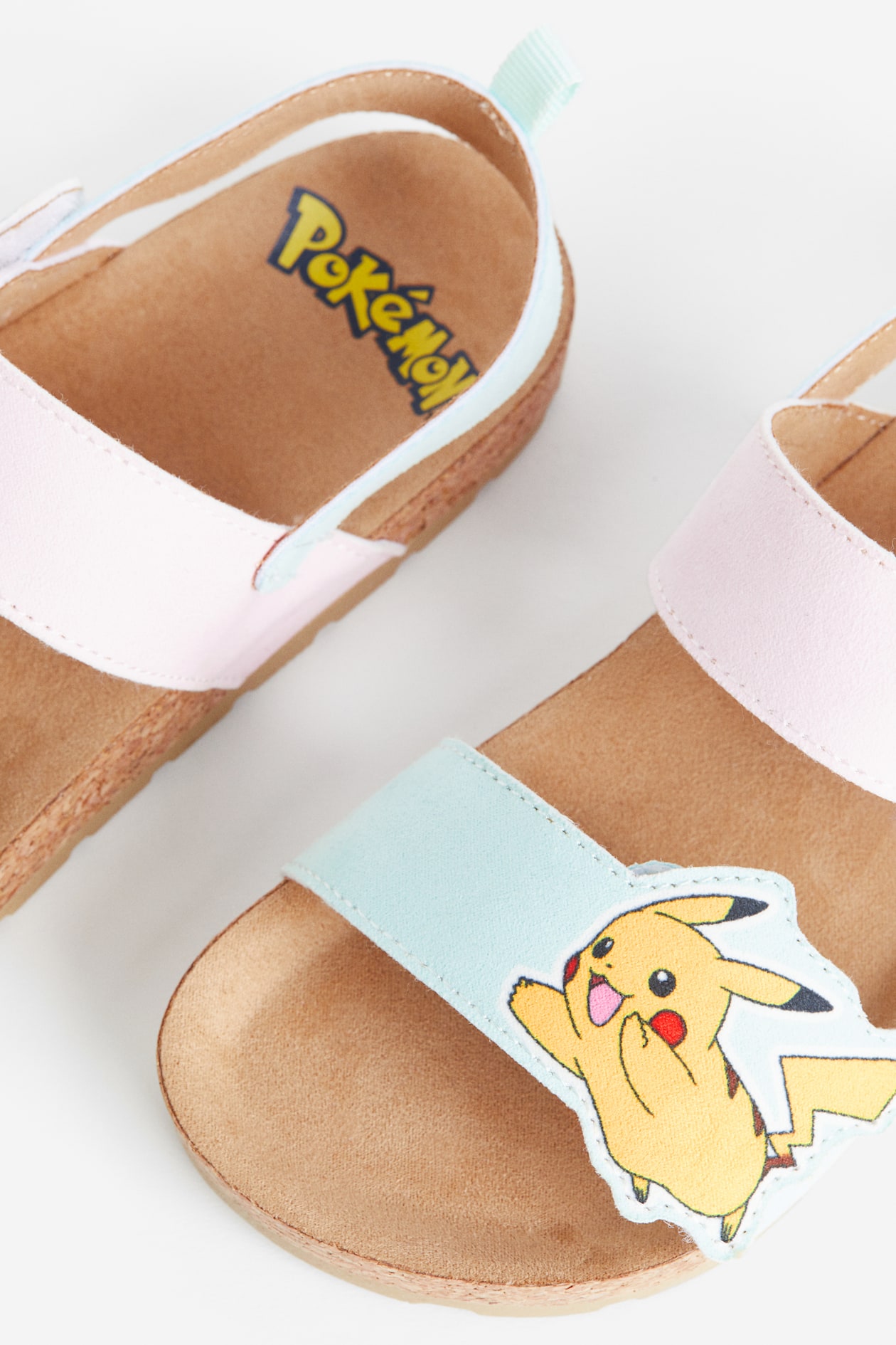 Light turquoise/Pokémon Ankle Strap Sandals for kids | H&M US