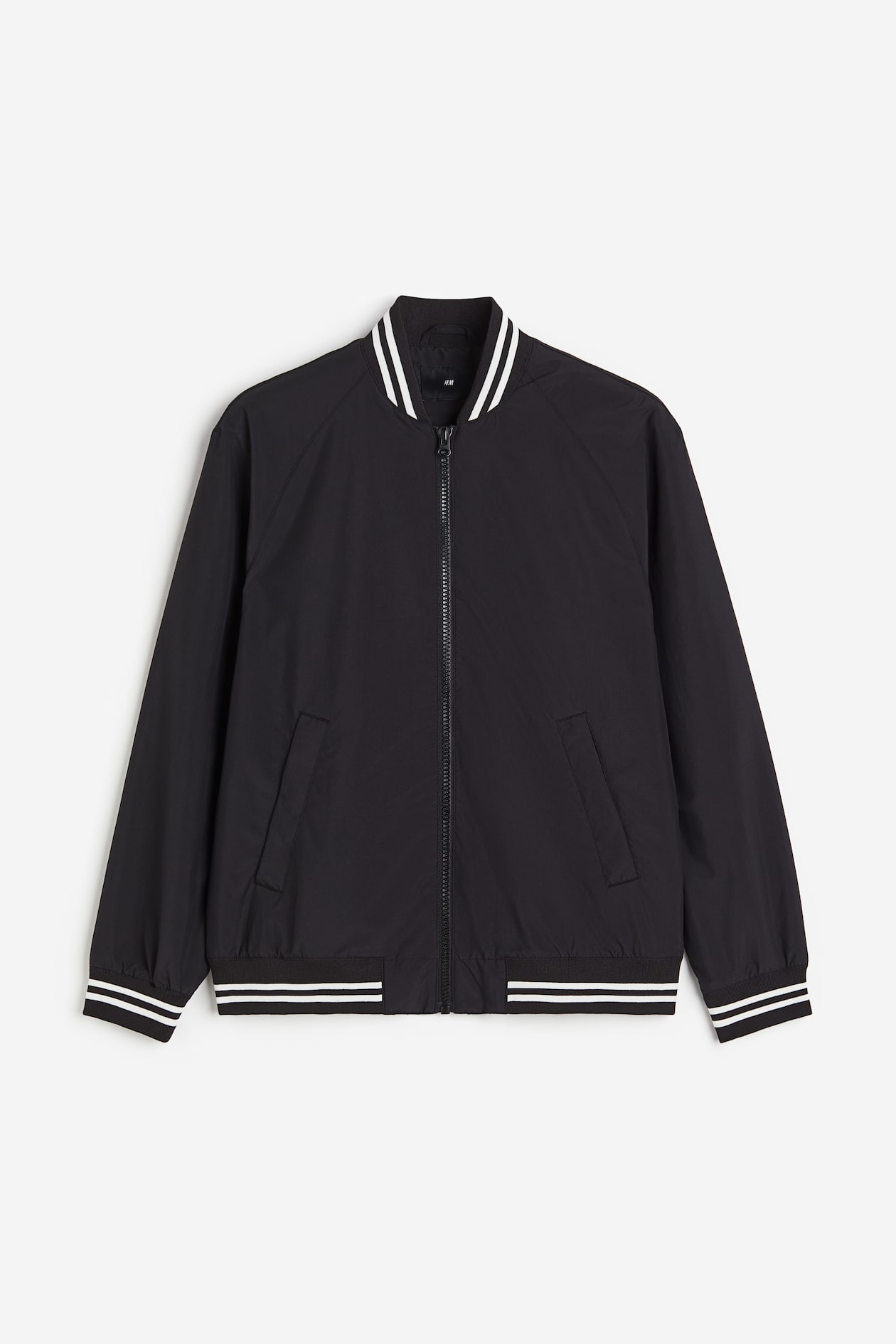 Men’s Black Bomber jacket | H&M GB