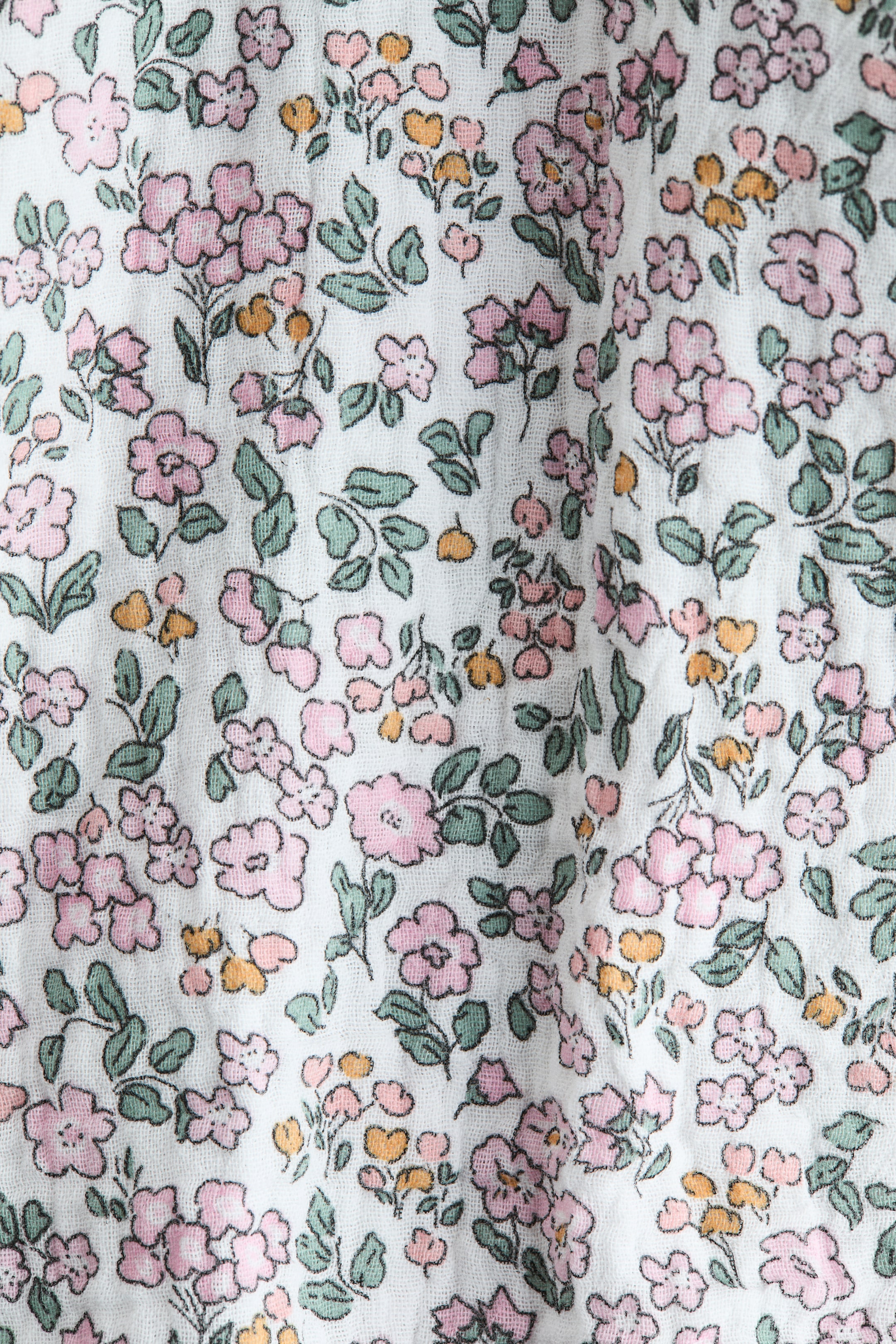 Cotton muslin blouse - White/Floral - Kids | H&M IE