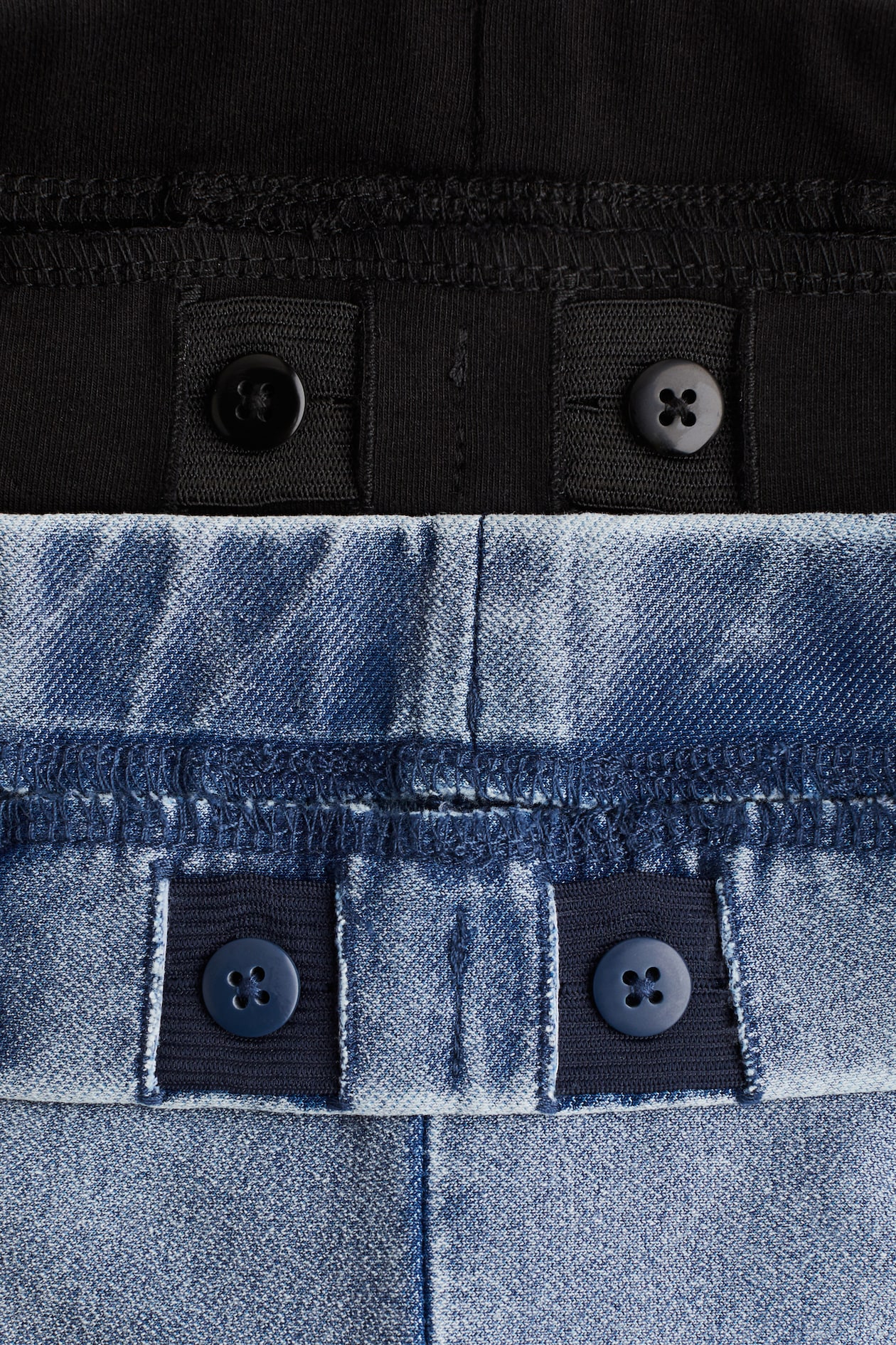 Denim blue/black 2-pack Flared Jeggings for kids | H&M CA