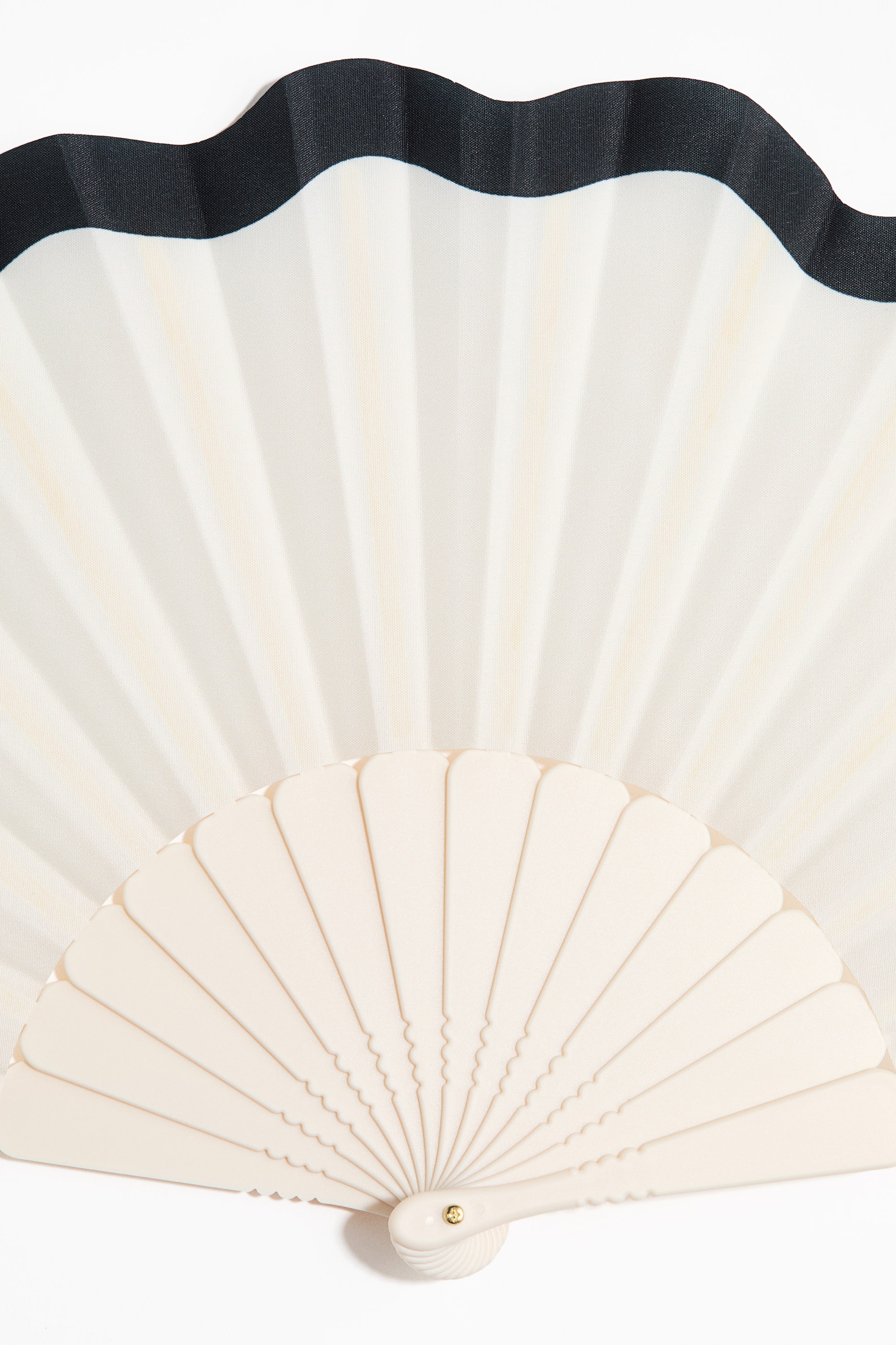 Women's Cream/Black Folding fan | H&M IN