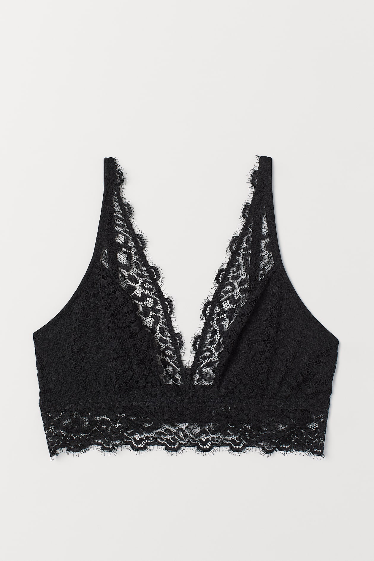 Bügelloser BH aus Spitze - Schwarz/Leopardenmuster - Ladies | H&M DE