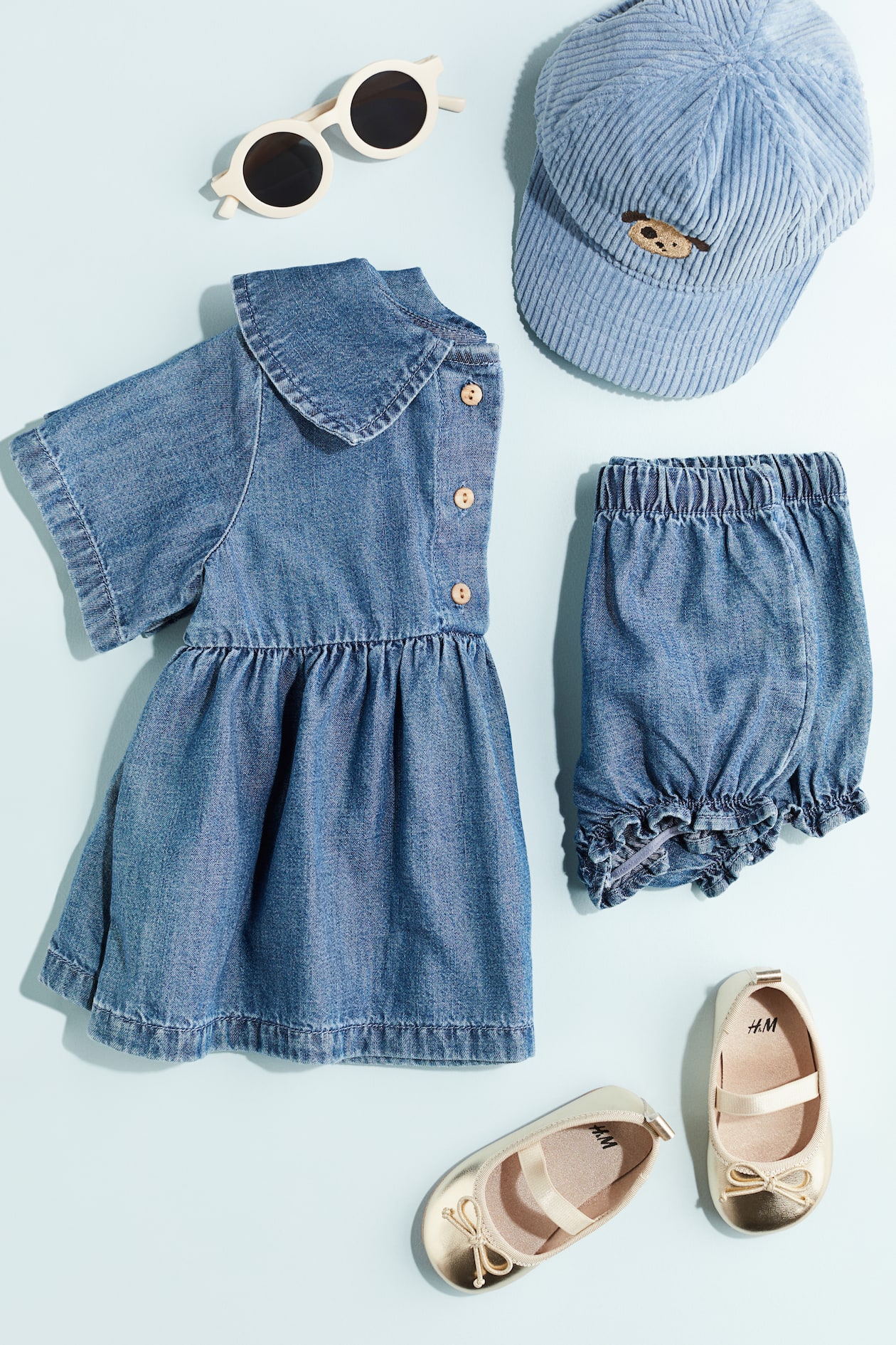 Denim Bloomers - Denim blue - Kids | H&M US