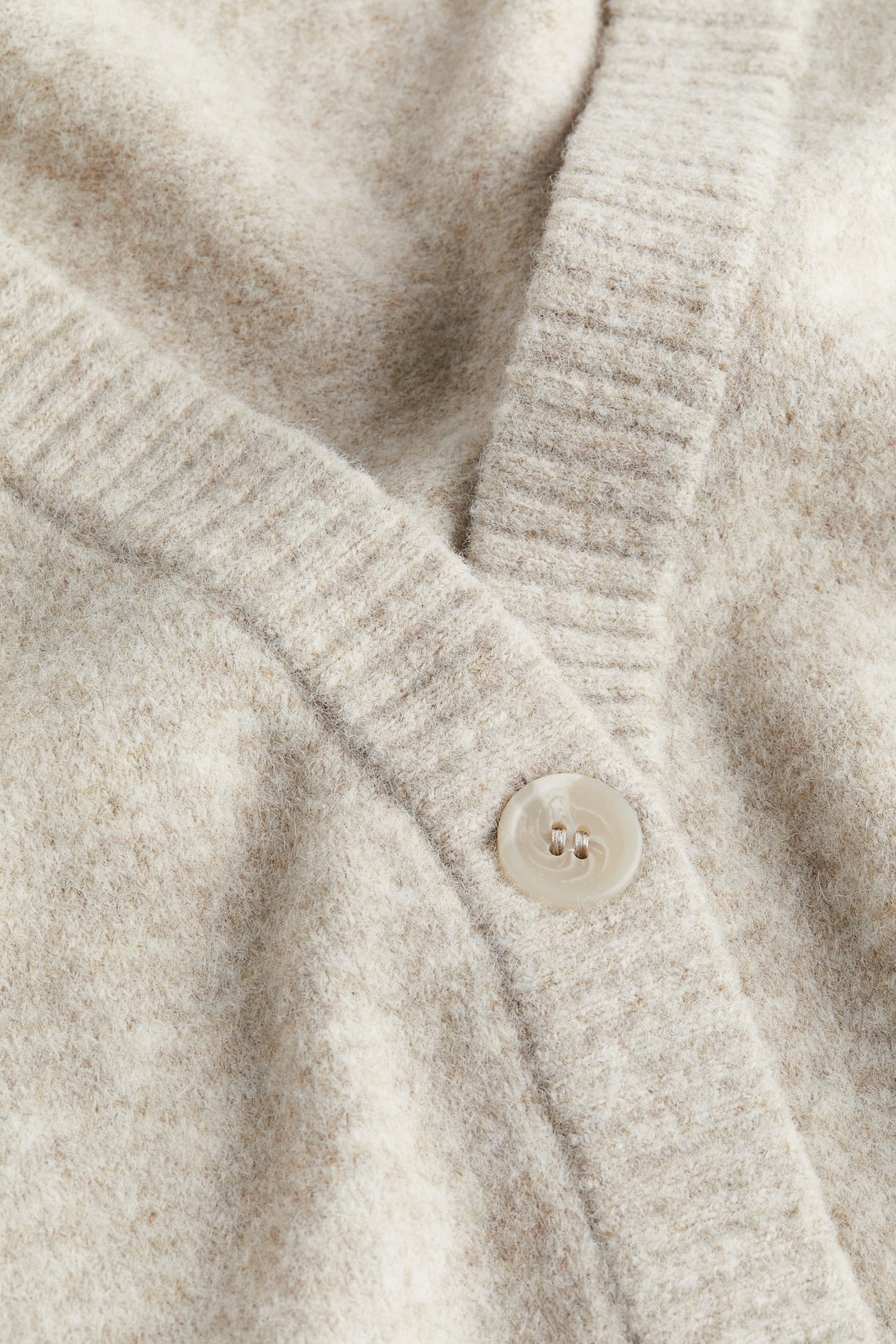 Cardigan - Beige marl - Polyester - Ladies | H&M IE