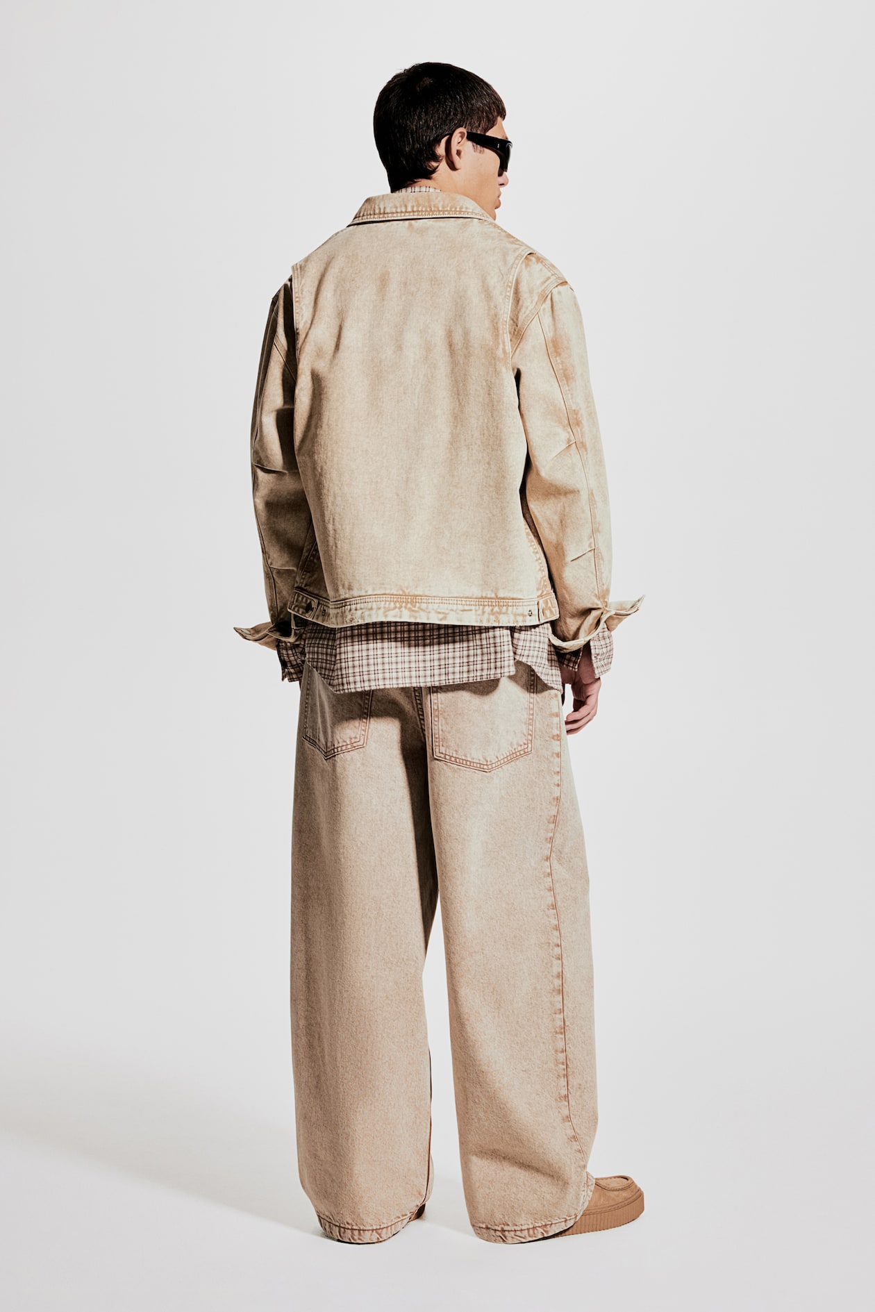 Super Baggy Jeans - Beige denim - HOMME | H&M FR