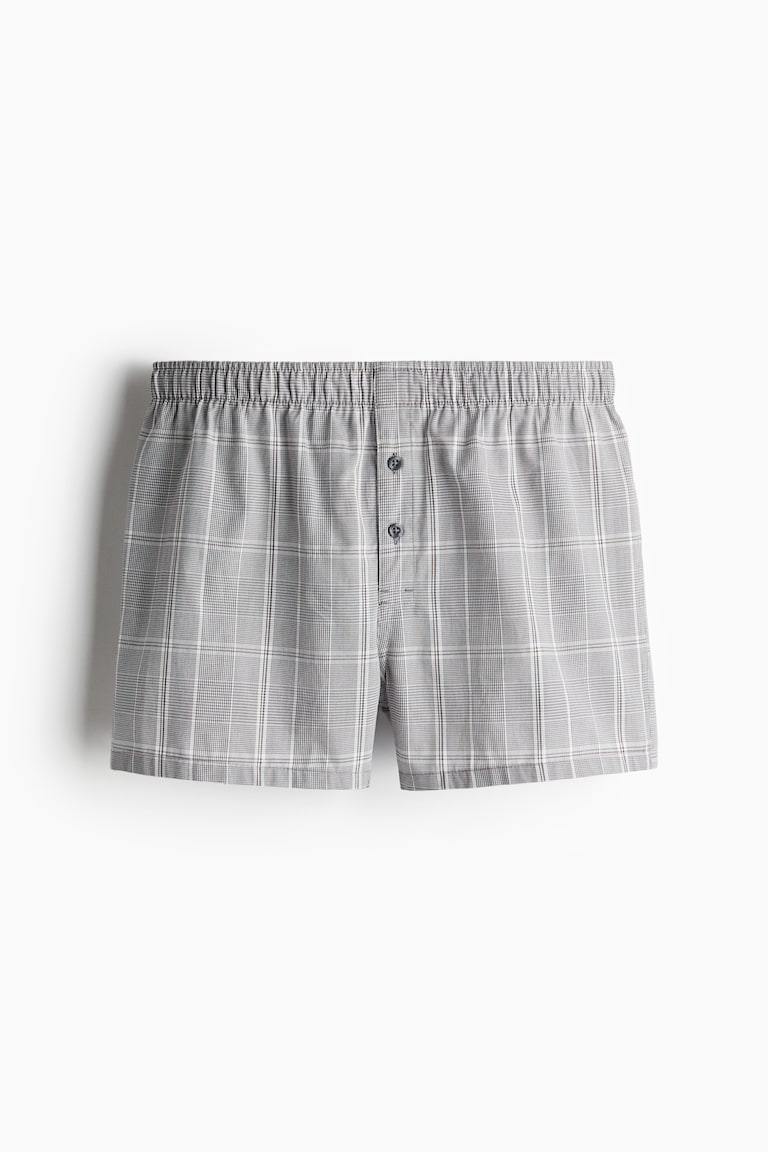 5-pack Woven Cotton Boxer Shorts - Red/gray/white - Men | H&M US