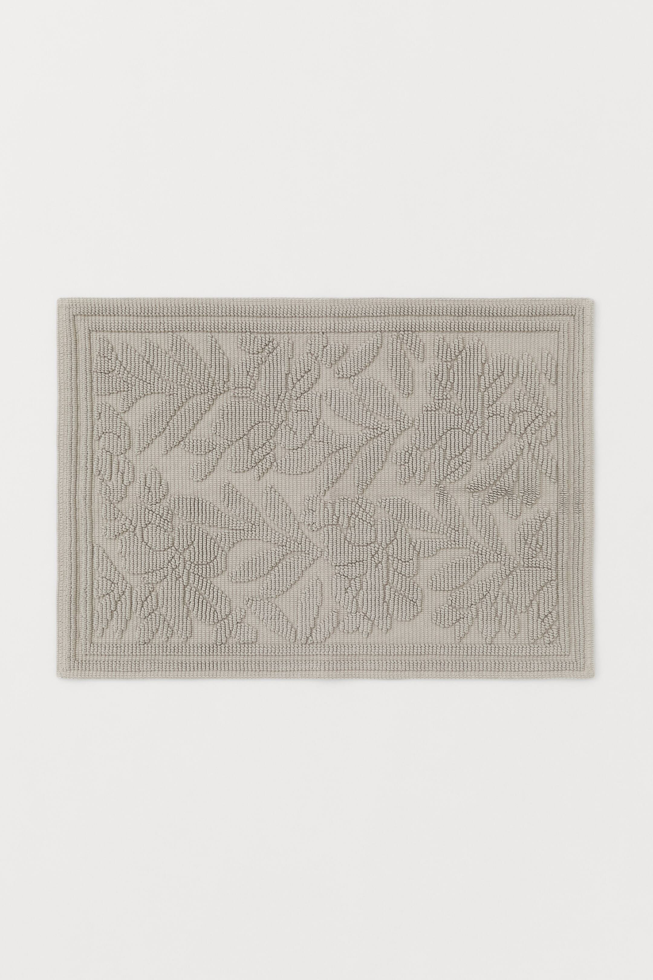 Jacquard-patterned Bath Mat - Taupe - Home All | H&M CA