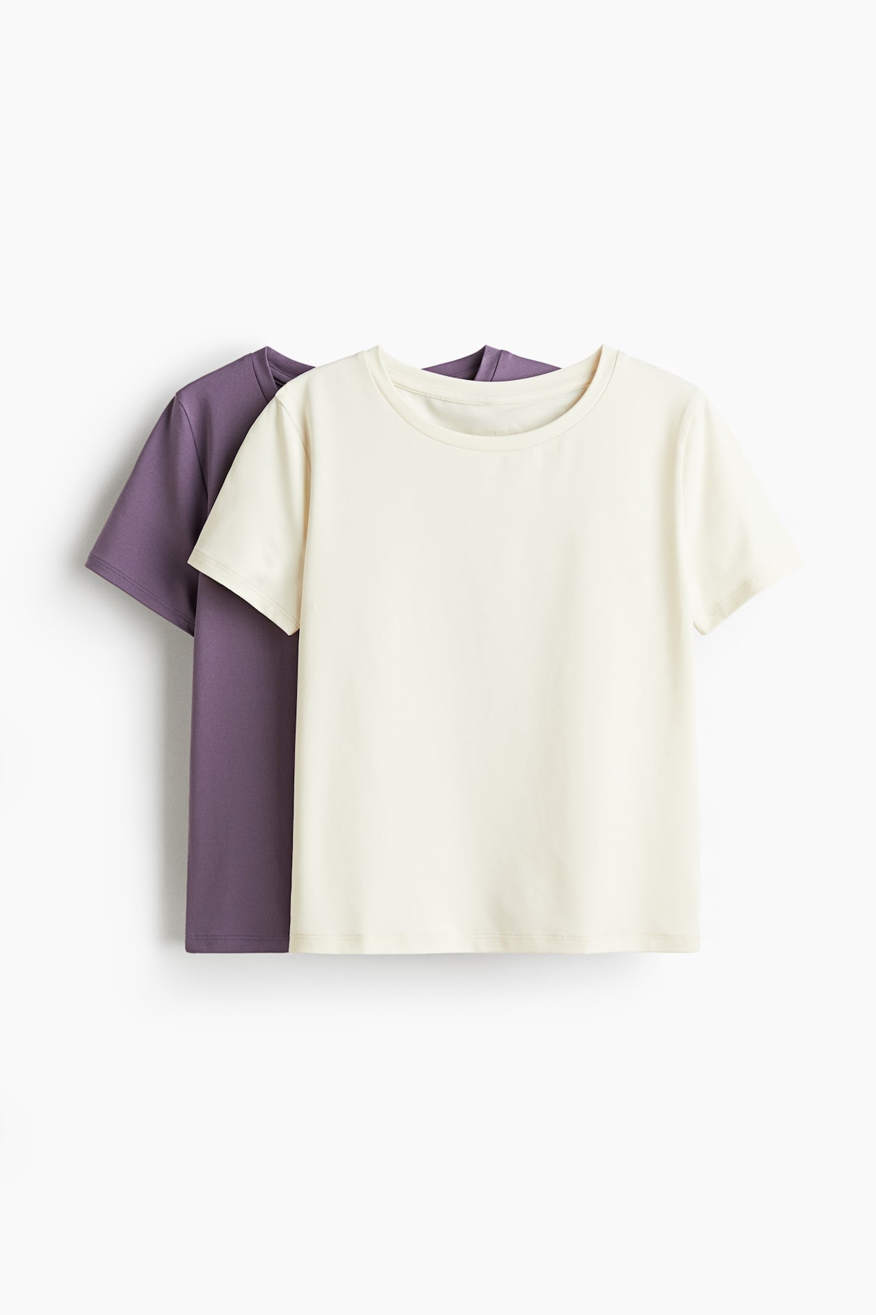 2-Pack Sports Tops with DryMove™ - Purple/cream - Kids | H&M US