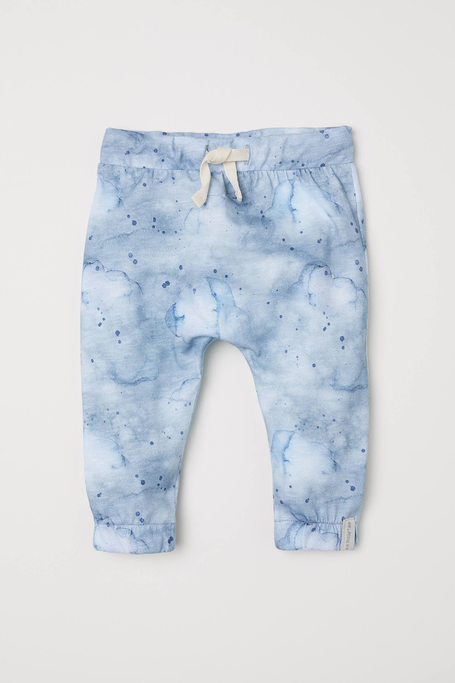 Patterned Joggers - Long - Dusky blue/patterned - Kids | H&M CA