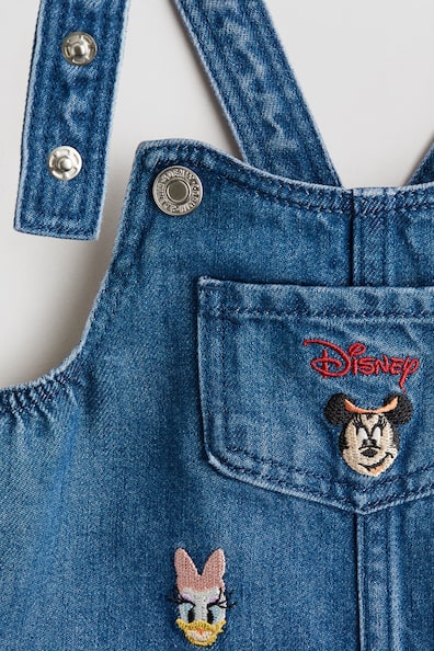 Vestido overol con diseño estampado - Azul denim/Mickey Mouse - Kids ...