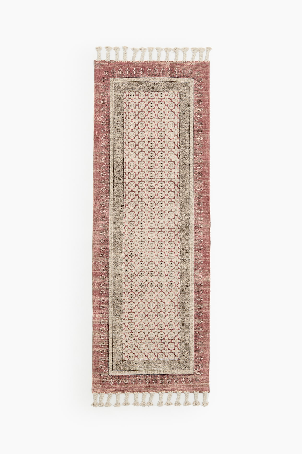 Patterned Runner Rug - Light brick red/patterned - Home All | H&M US