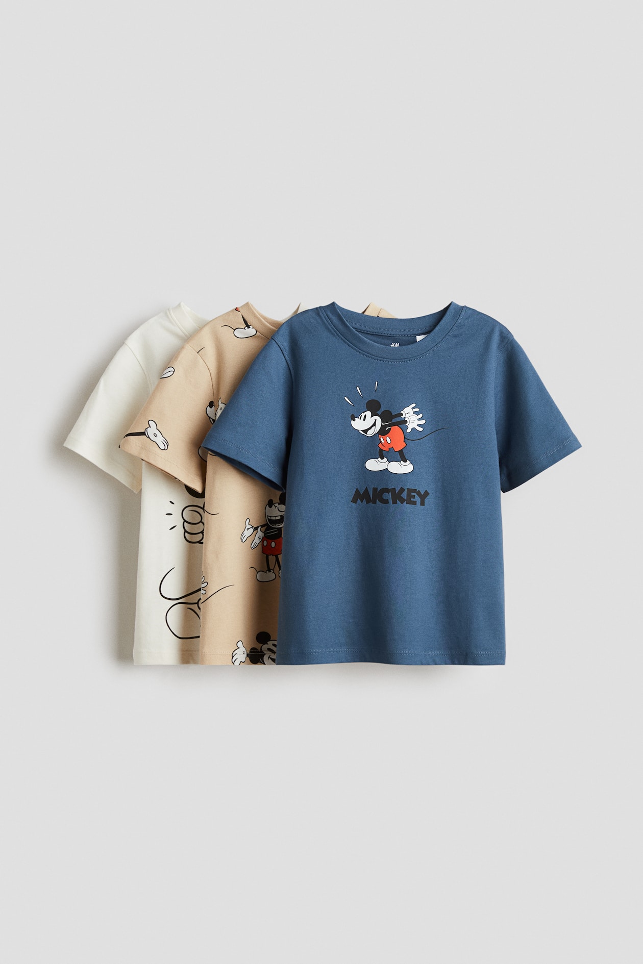 Blue/Mickey Mouse 3-pack Printed T-shirts for kids | H&M CA