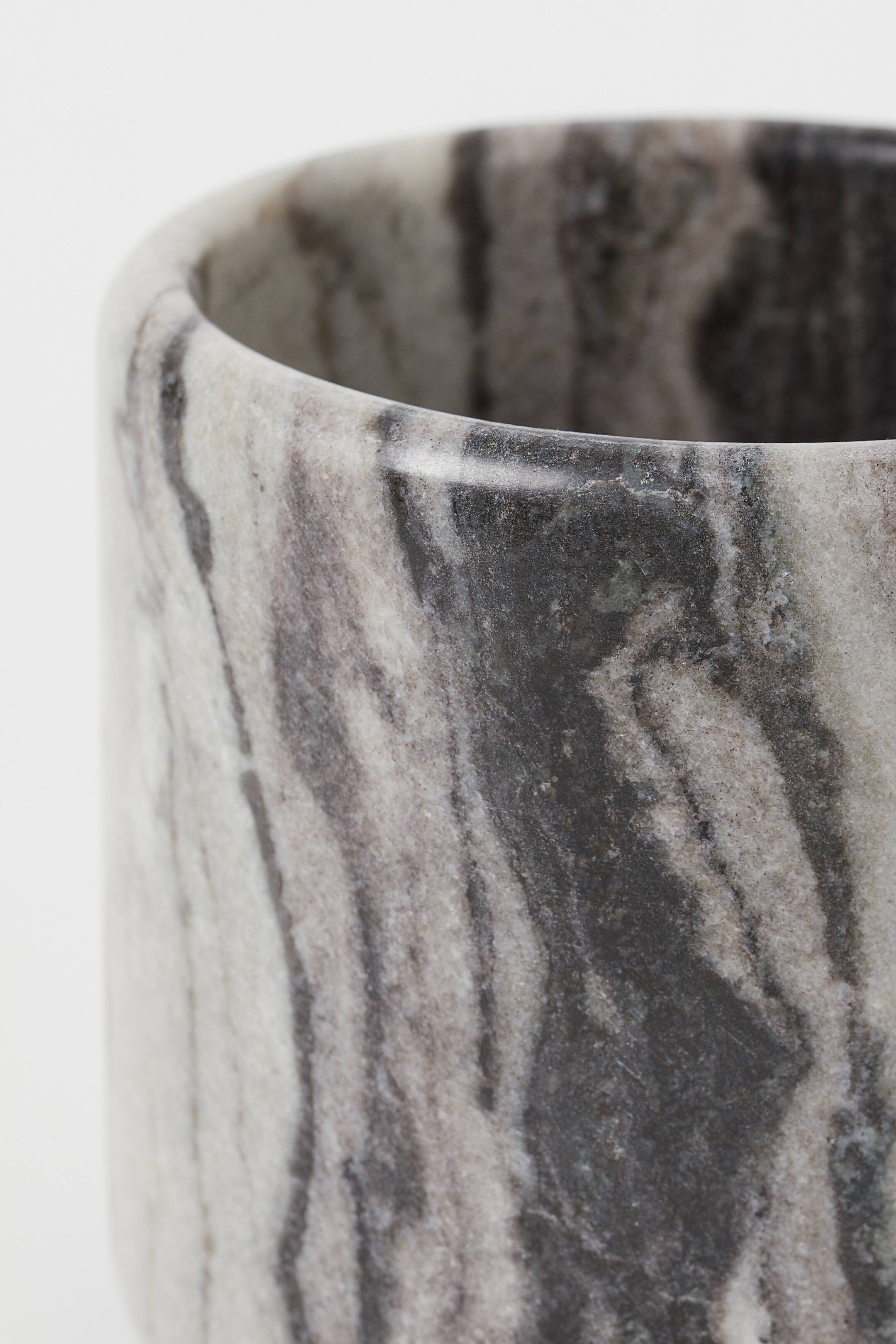 Marble plant pot - Grey/Marble - Home All | H&M GB