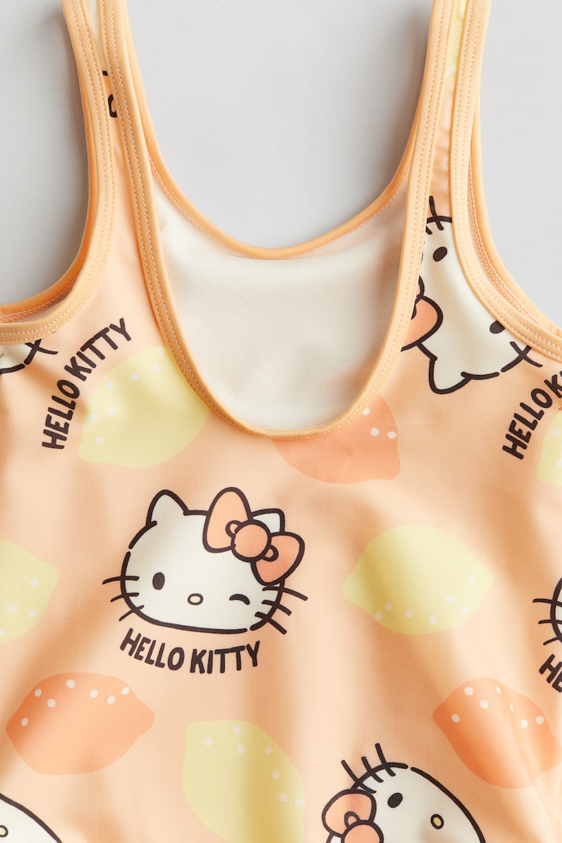 Printed Swimsuit - Orange/Hello Kitty - Kids | H&M US
