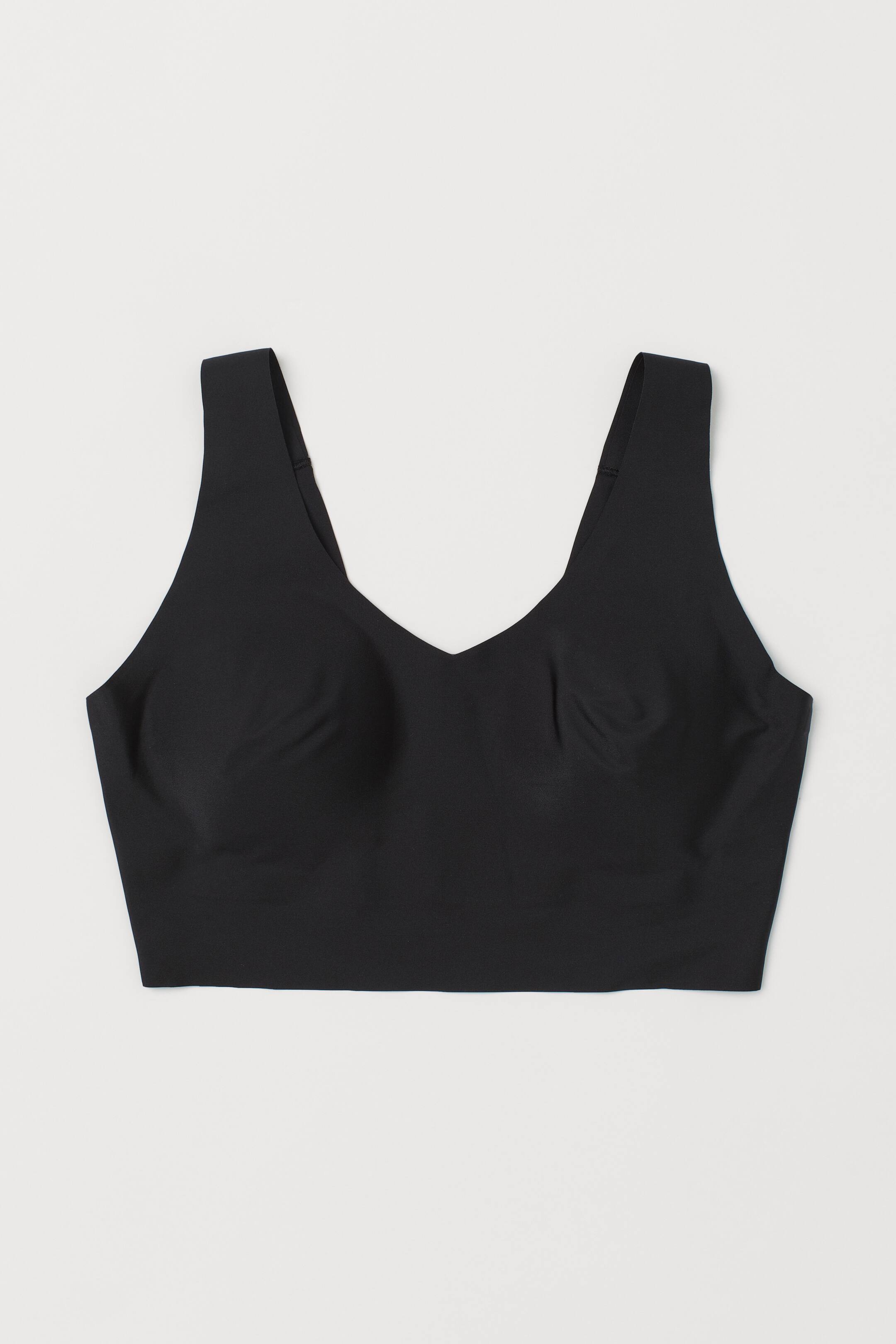 Smoothing Microfiber Bra Top - Black - Ladies | H&M CA