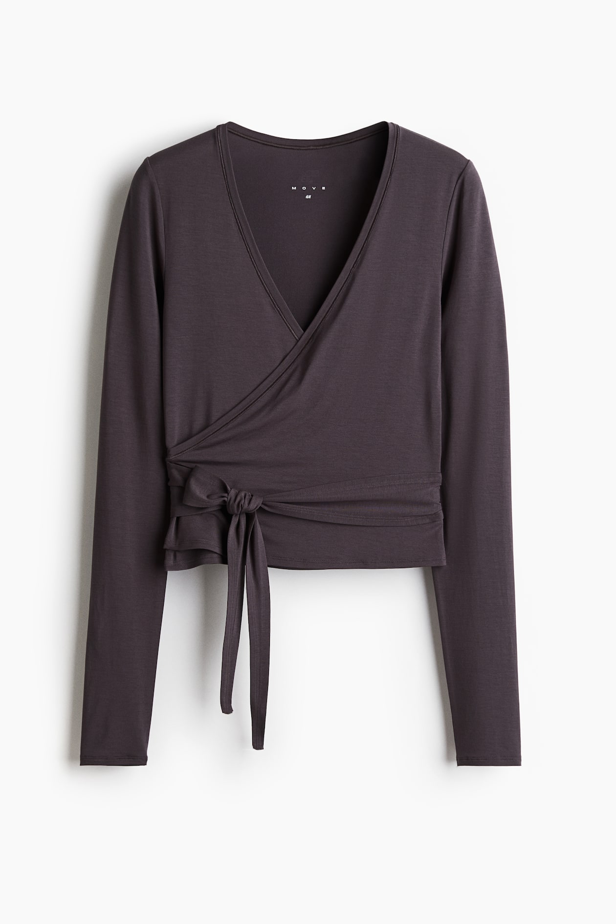 Sports Wrap Top in Modal - Truffle gray - Ladies | H&M US