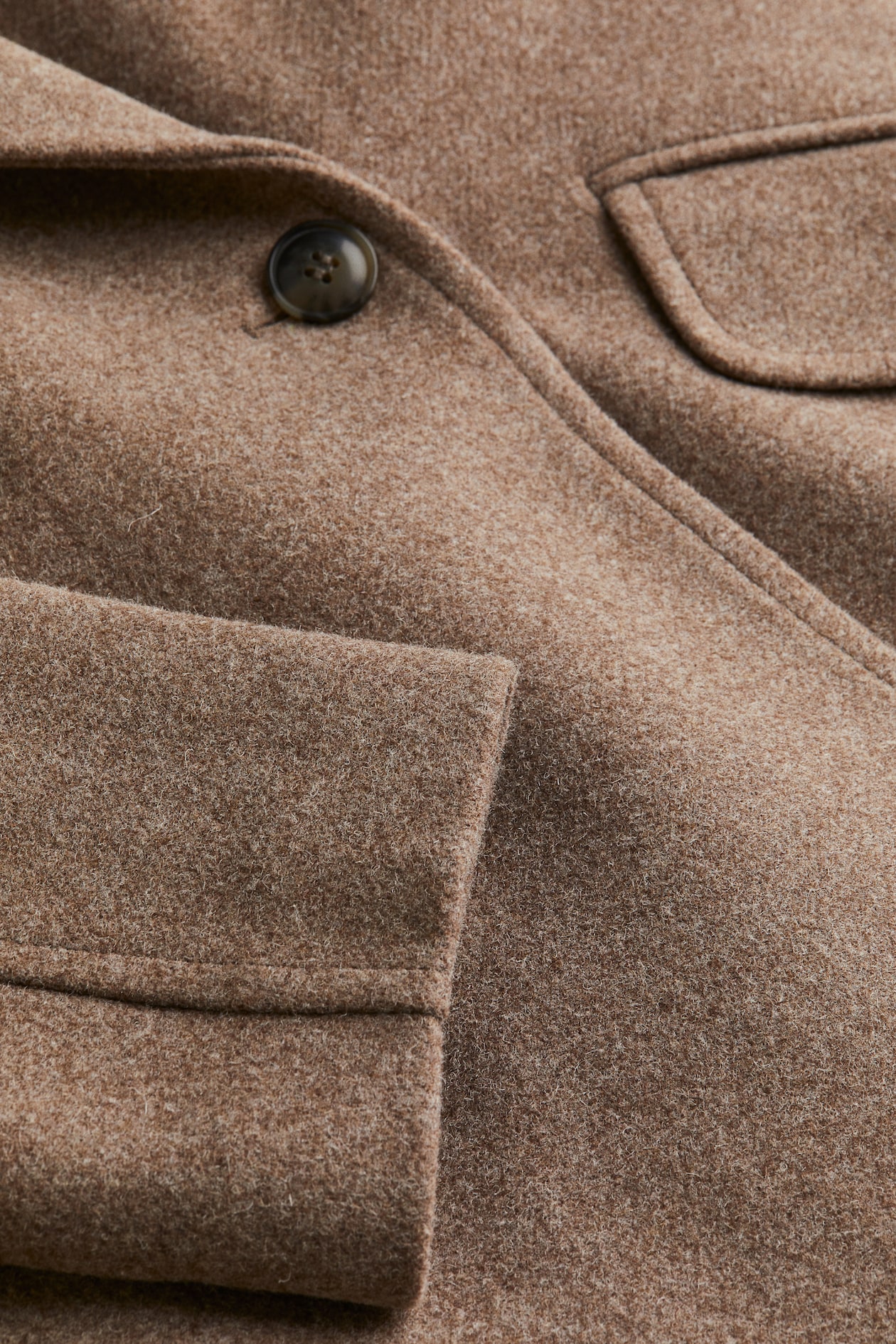 Dubbelknäppt kappa - Brun - DAM | H&M SE