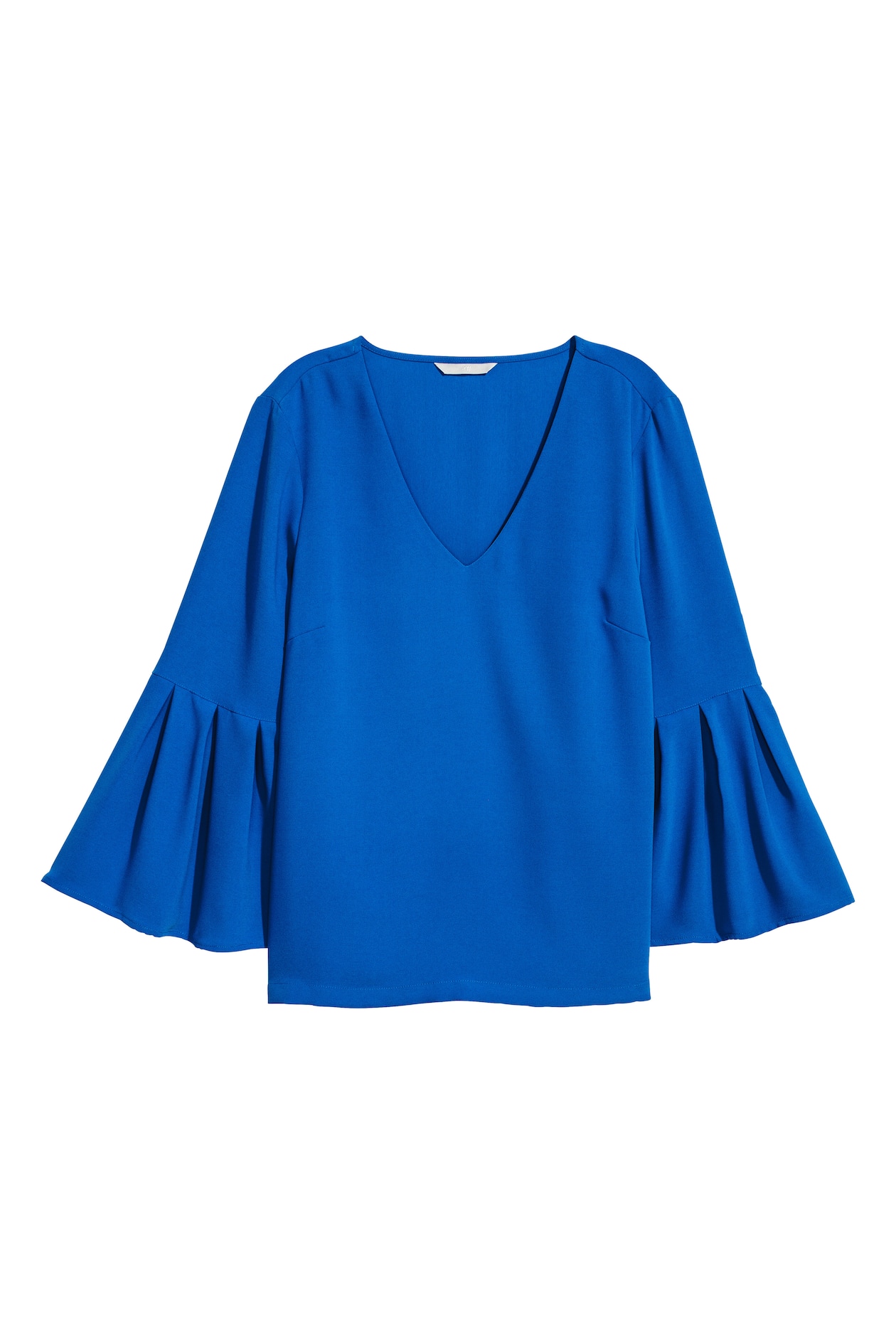 Women's Cornflower blue Blouse à manches trompette | H&M CA