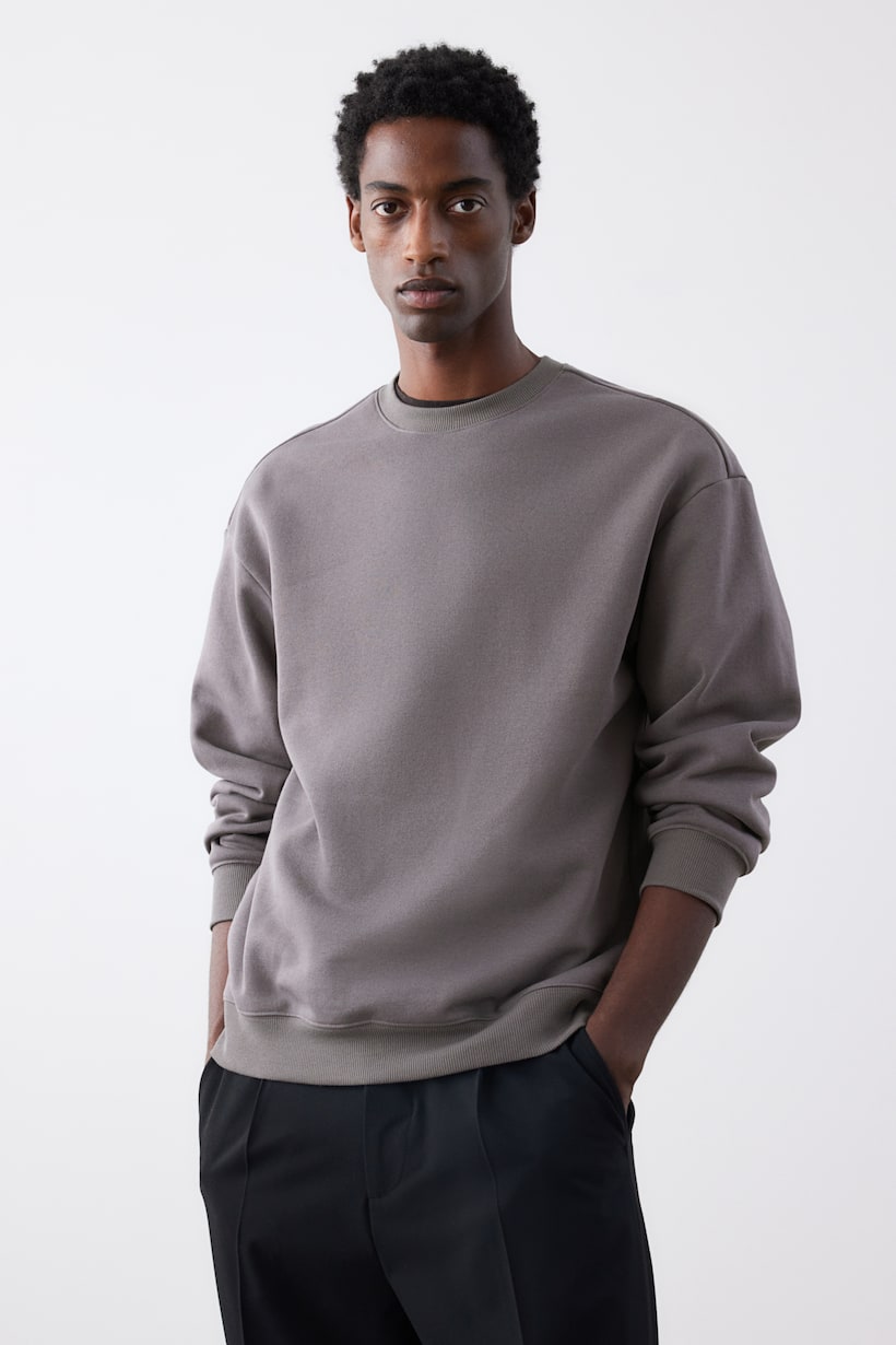 Loose Fit Sweatshirt - Taupe - Men | H&M US