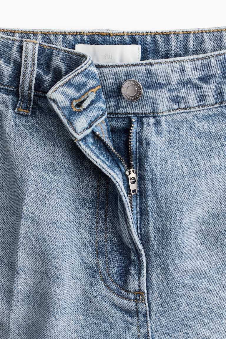 Crease-leg jeans - Light denim blue - Ladies | H&M GB