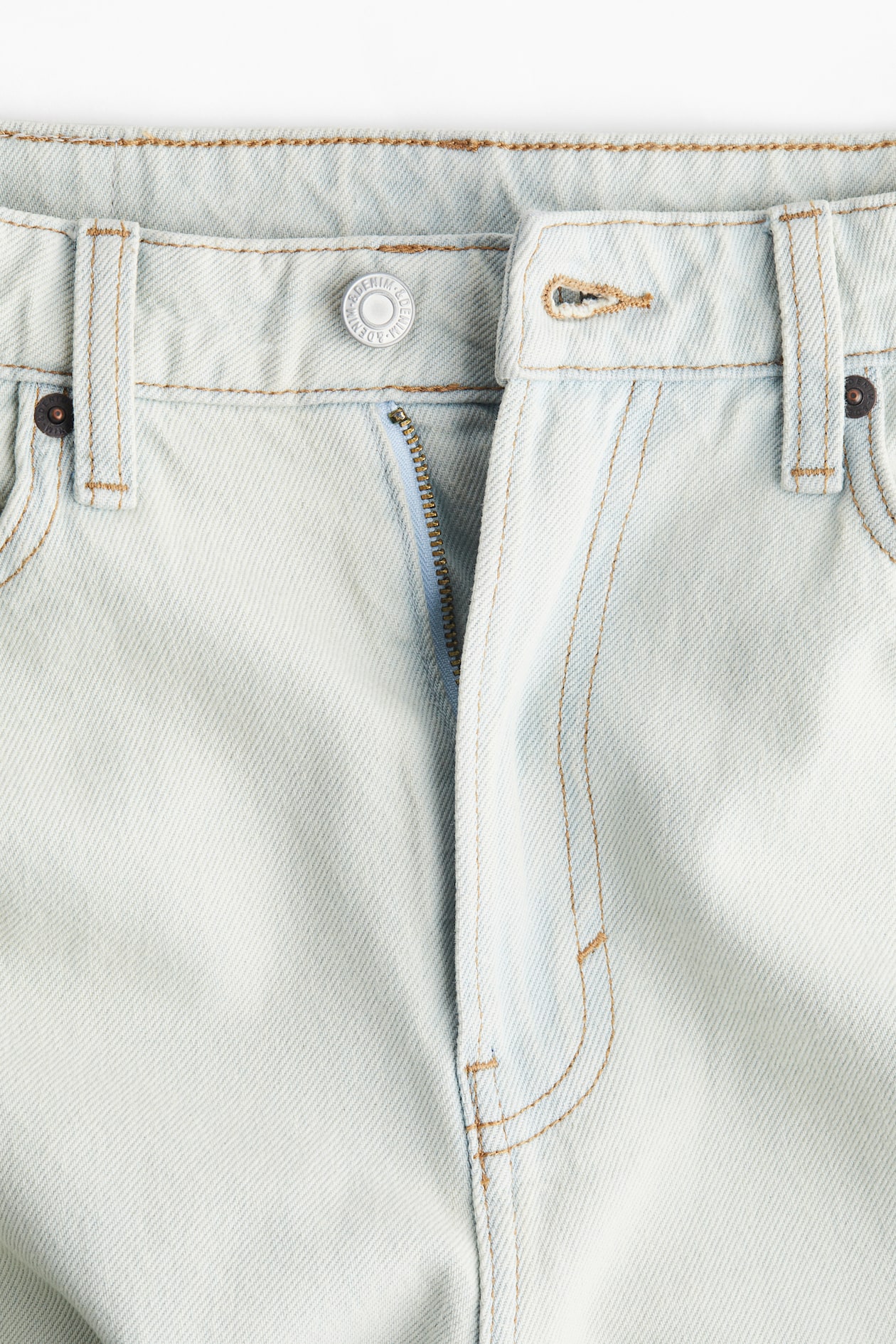 Women's Pale denim blue High Rise Barrel Leg Jeans | H&M US
