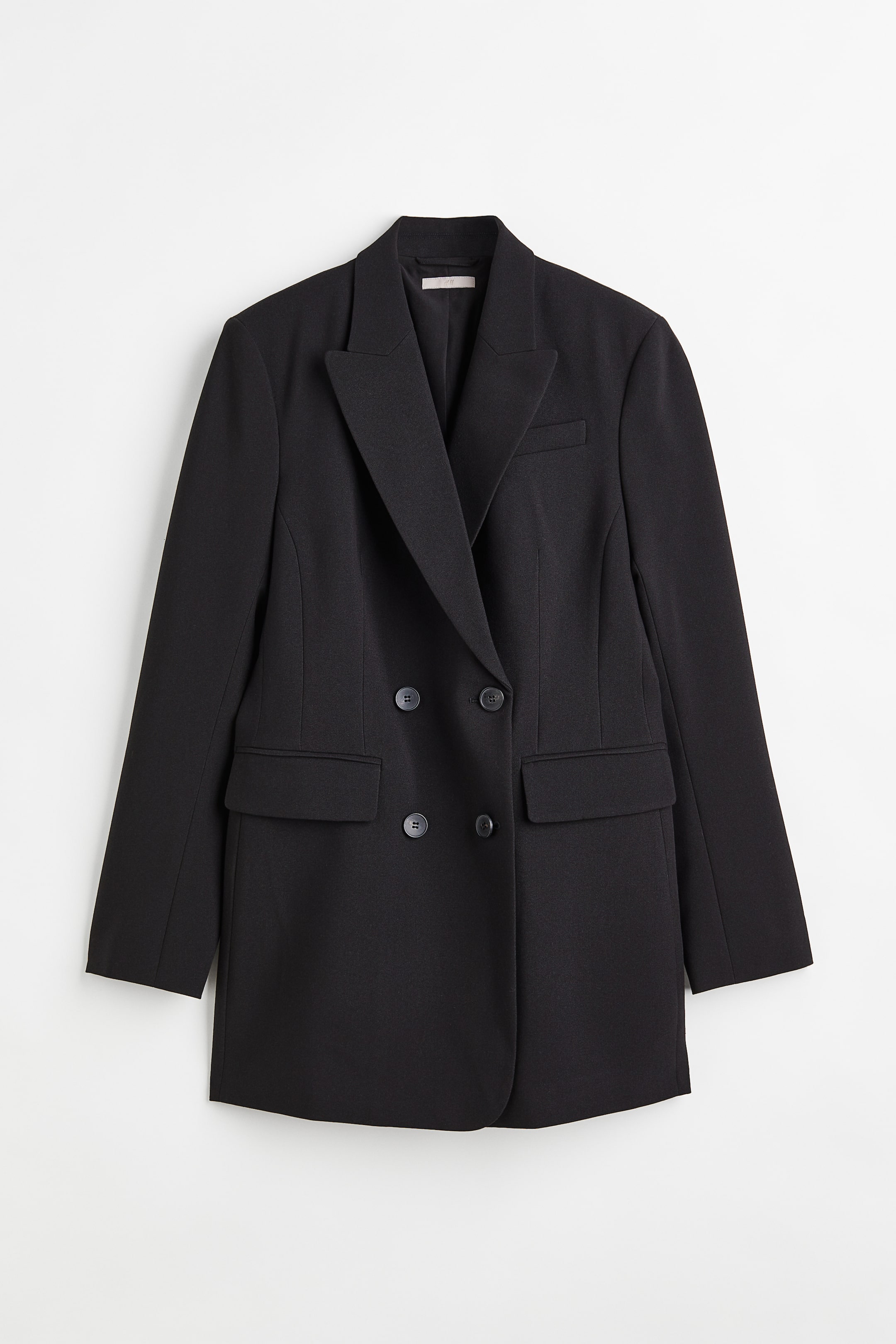 Double-breasted Jacket - Black - Ladies | H&M PH