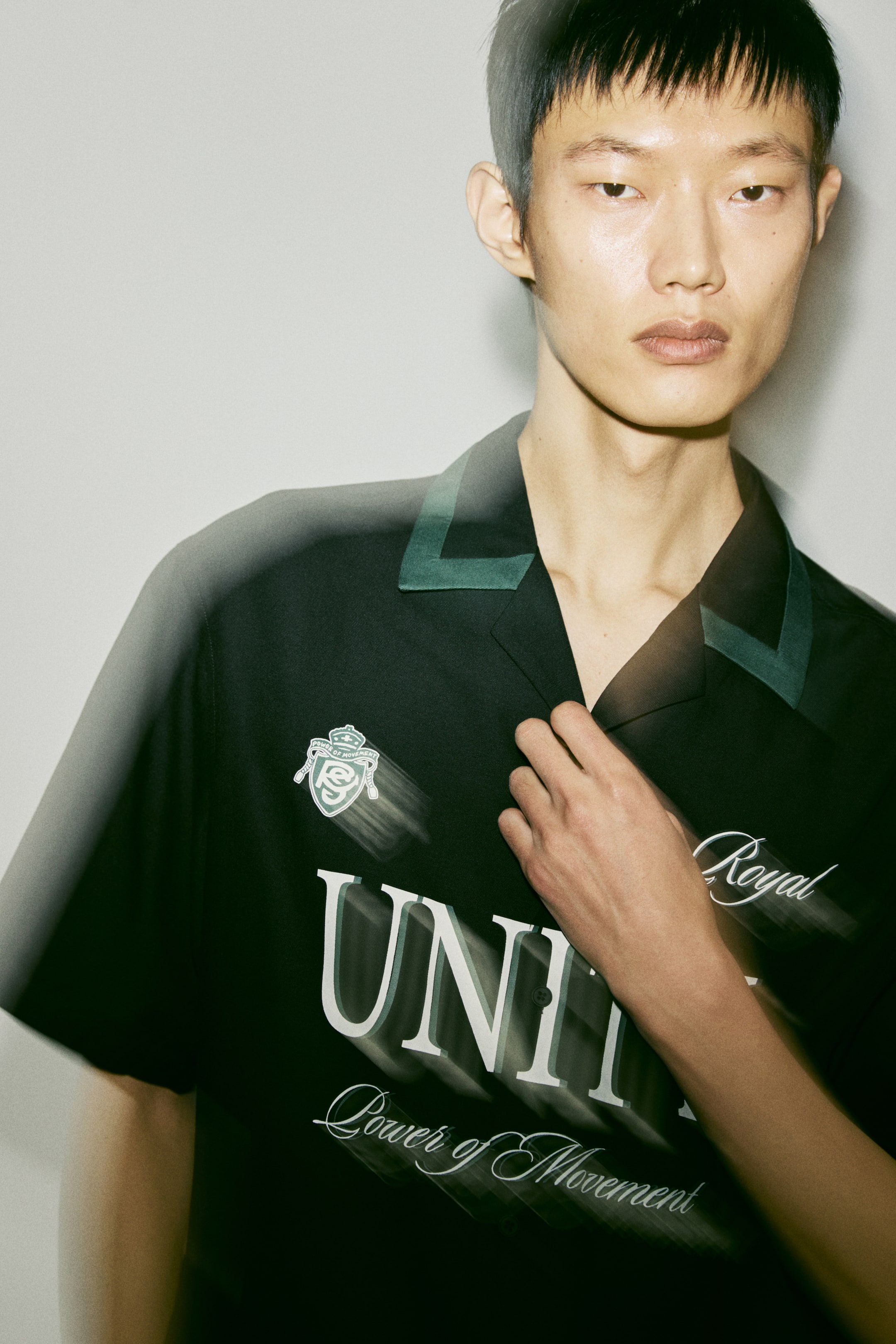 Men’s Black/Unity Loose Fit Printed resort shirt | H&M SG