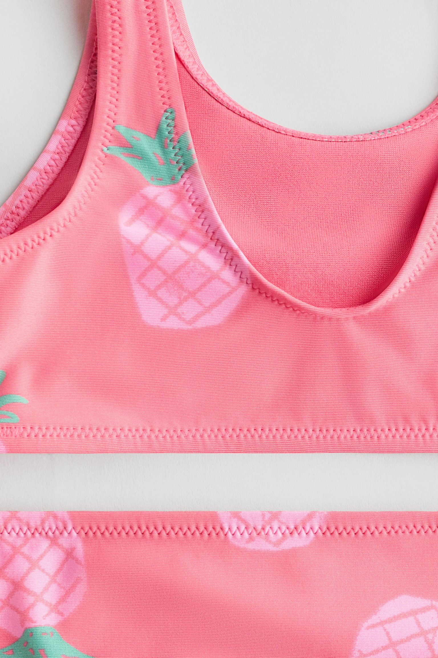 Bikini mit Musterprint - Korallenrosa/Ananasse - Kids | H&M AT
