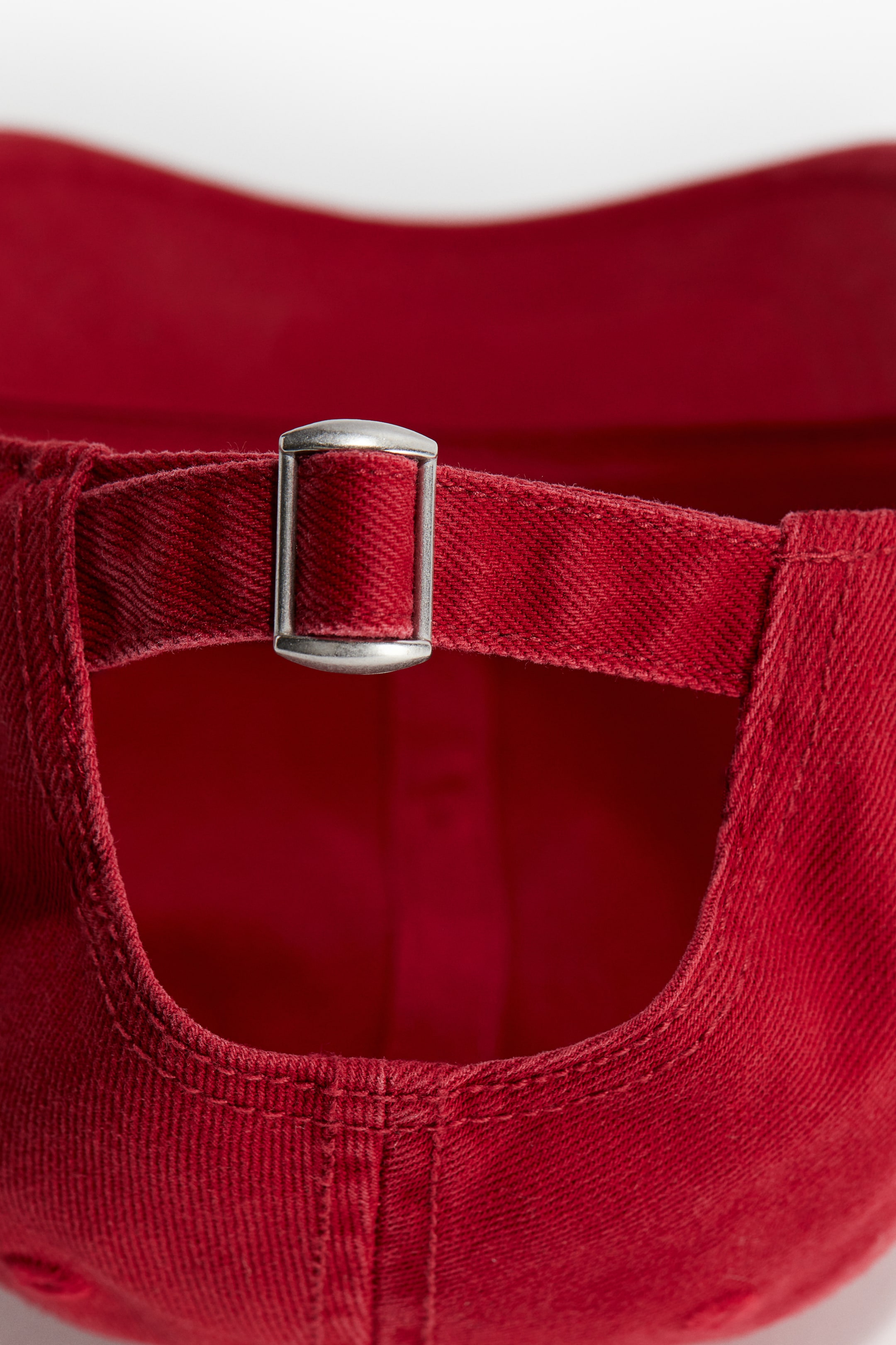 Washed-look Denim Cap - Red - Ladies | H&M US