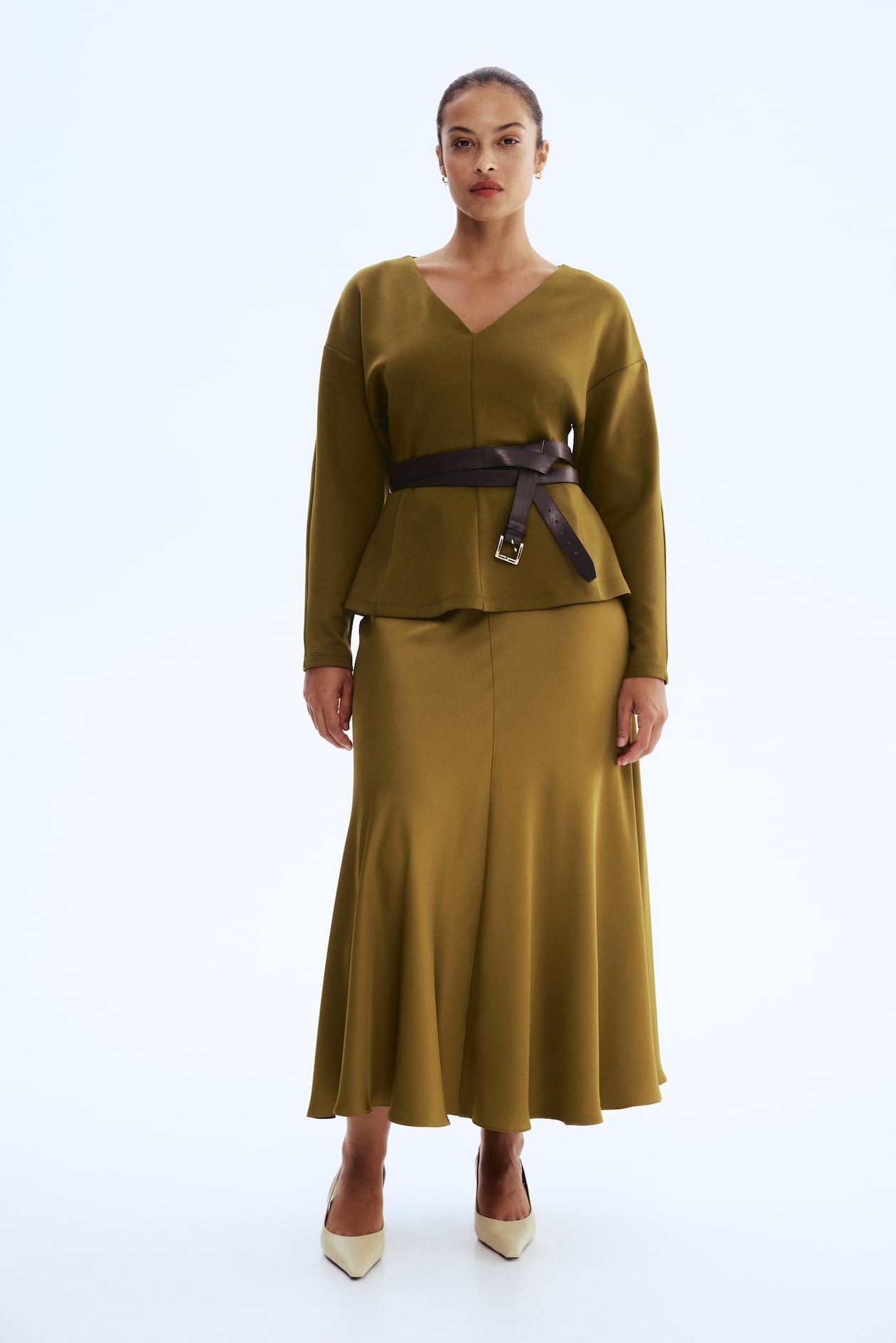 Women's Dark brown Double-Strap Belt | H&M CA