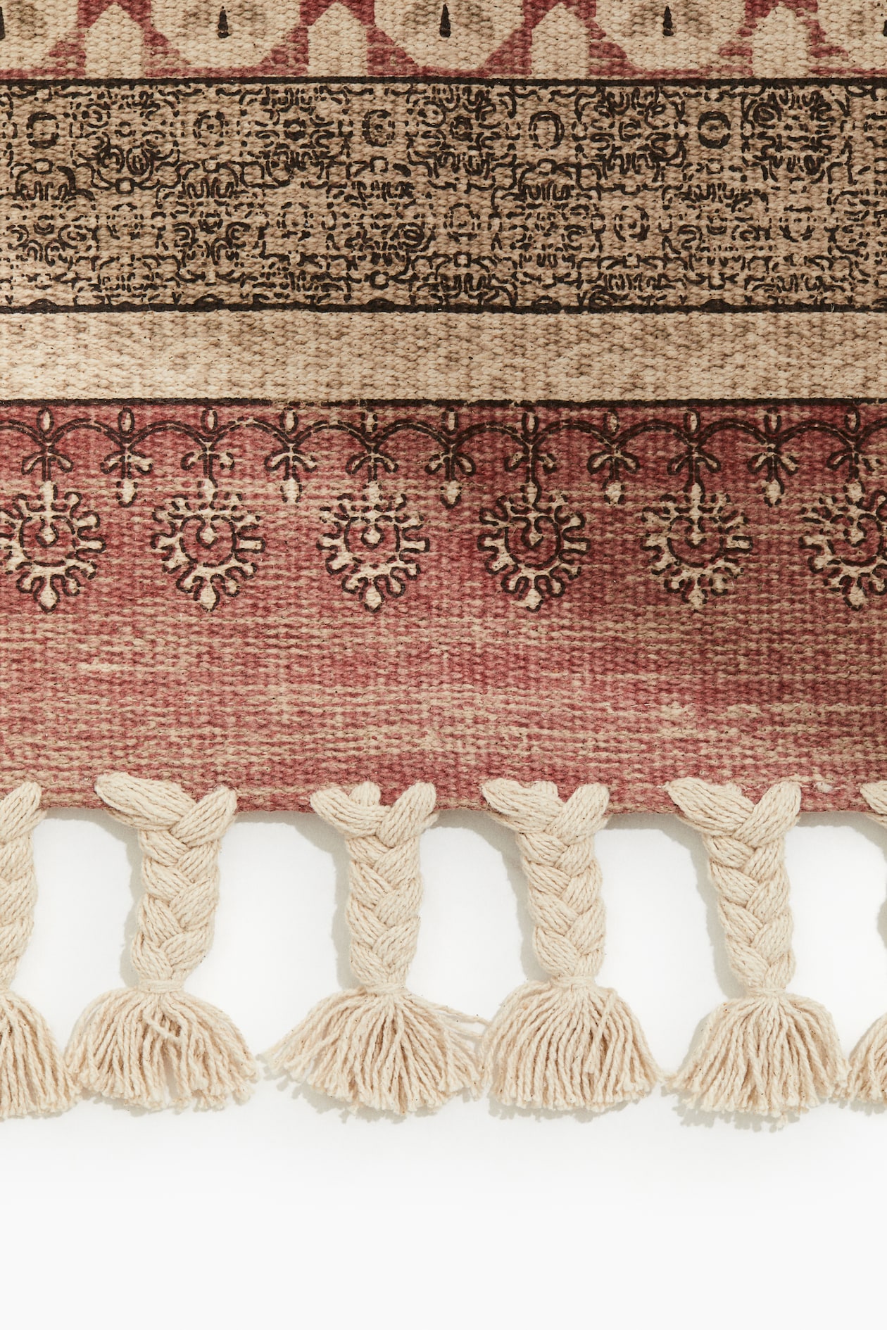 Patterned Runner Rug - Light brick red/patterned - Home All | H&M US