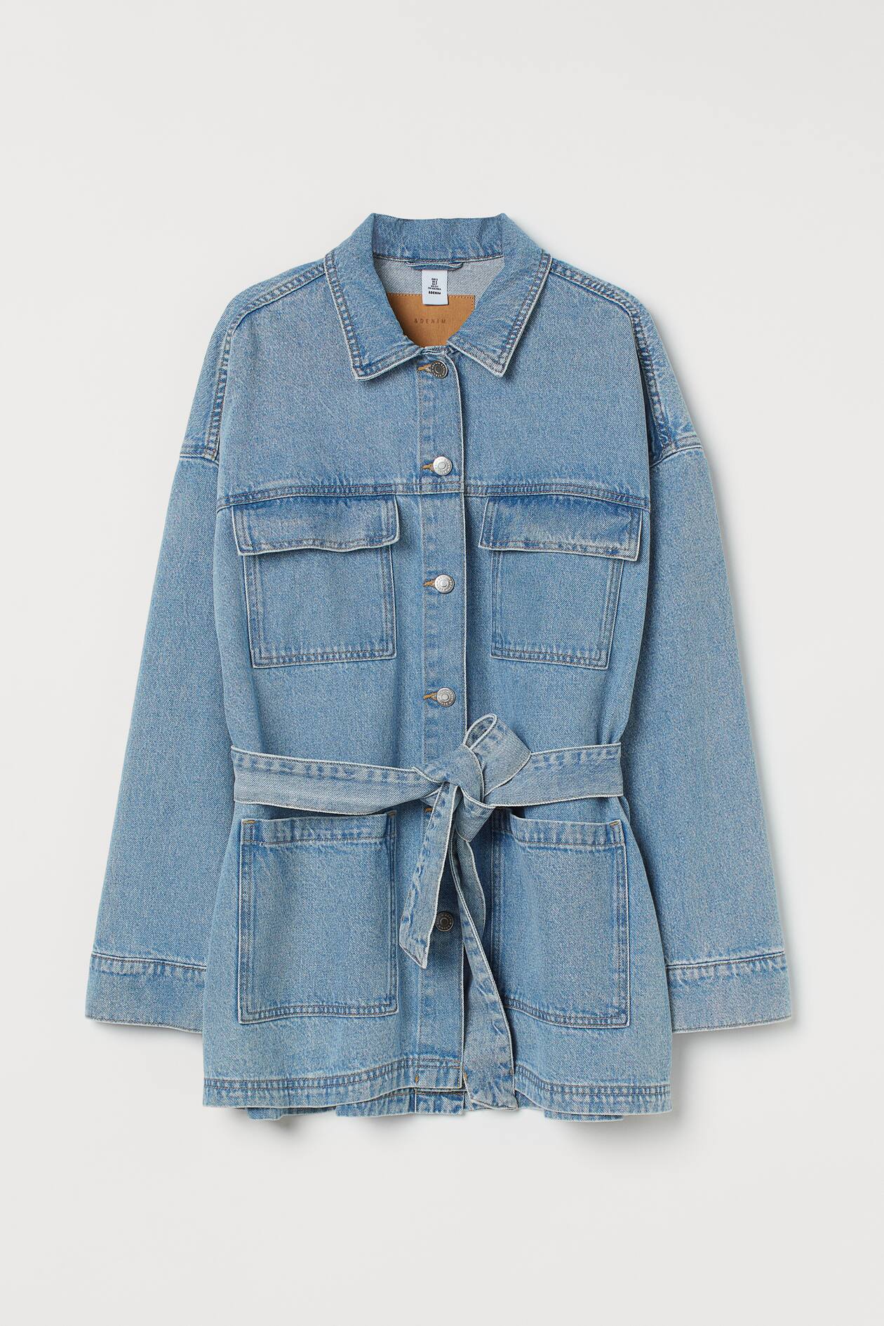Cotton utility jacket - Denim blue - Ladies | H&M IE