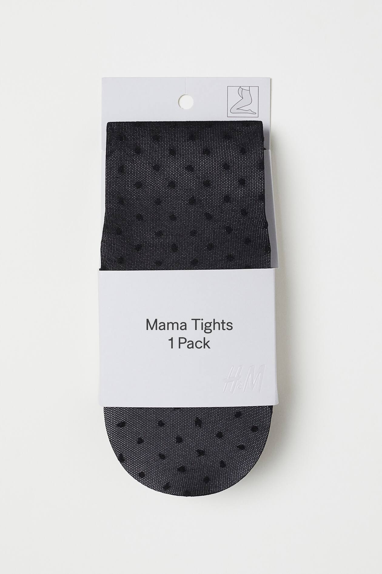 MAMA Spotted tights - Black/Spotted - Ladies | H&M GB