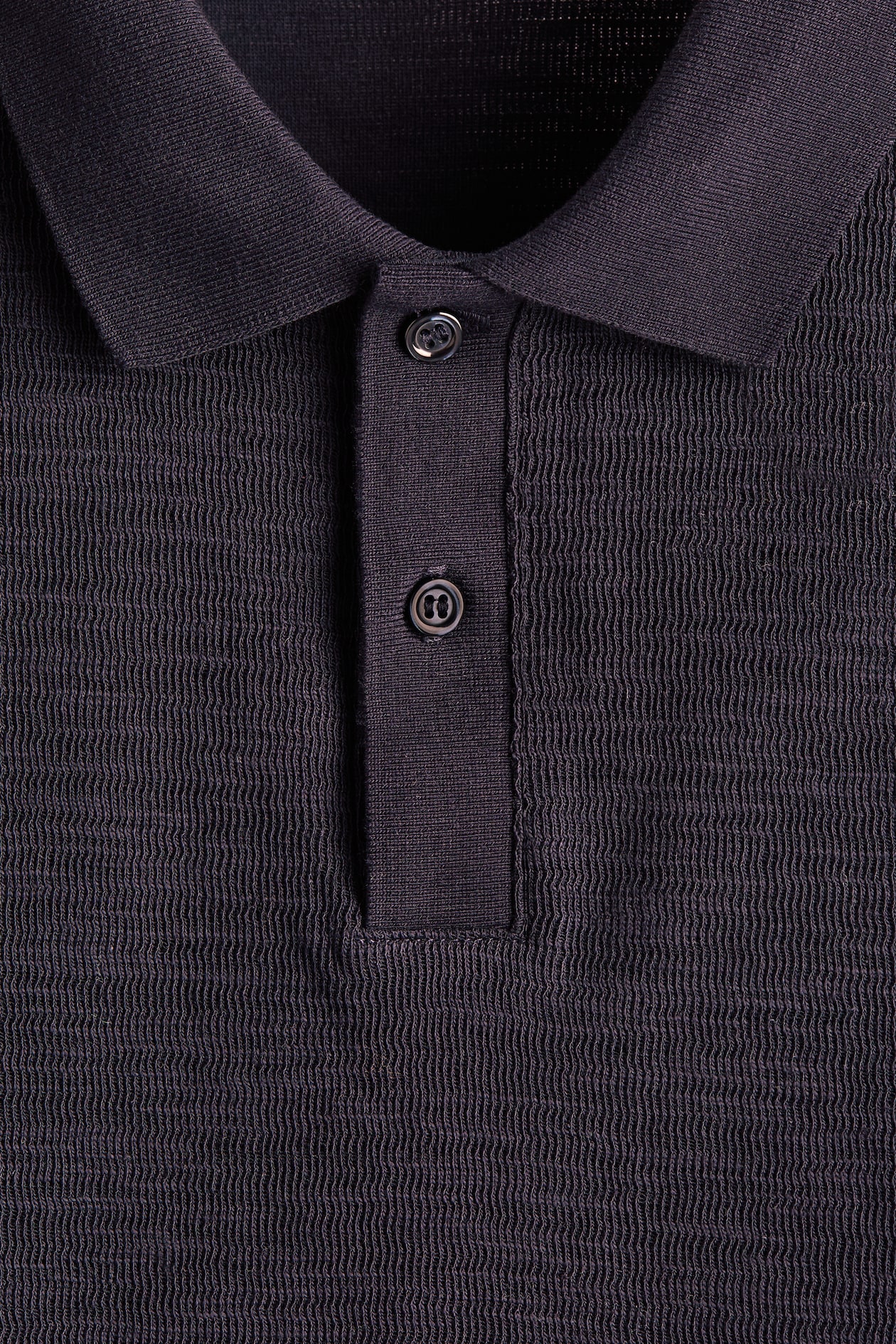 Men’s Dark blue Slim-Fit Jacquard-Knit Polo Shirt | H&M CA